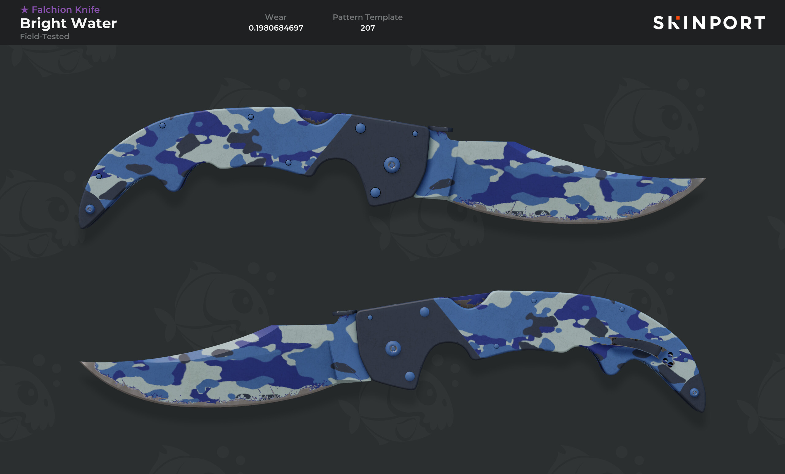 Falchion Knife | Bright Water (Field-Tested) - Counter-Strike 2 - Skinport