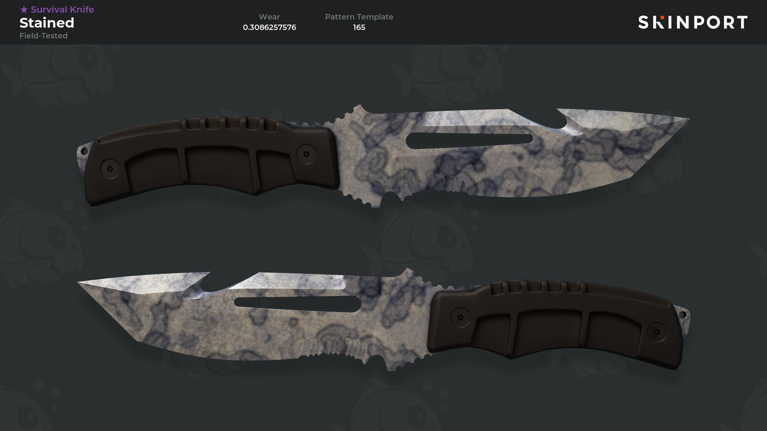 Survival Knife | Stained (Field-Tested) - Counter-Strike 2 - Skinport