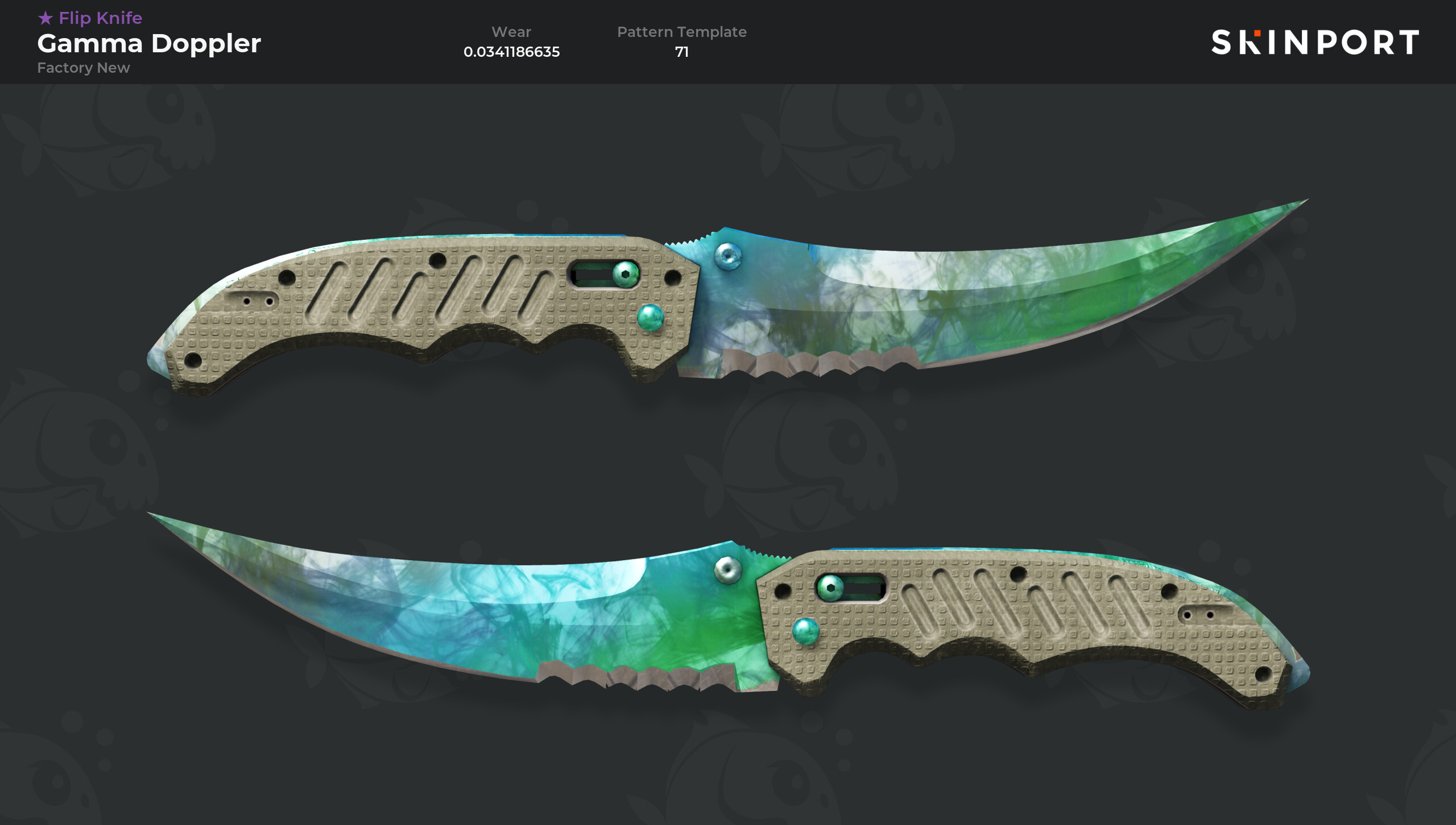 Cuchillo plegable ★ | Doppler gamma (Recién fabricado) - Counter-Strike ...