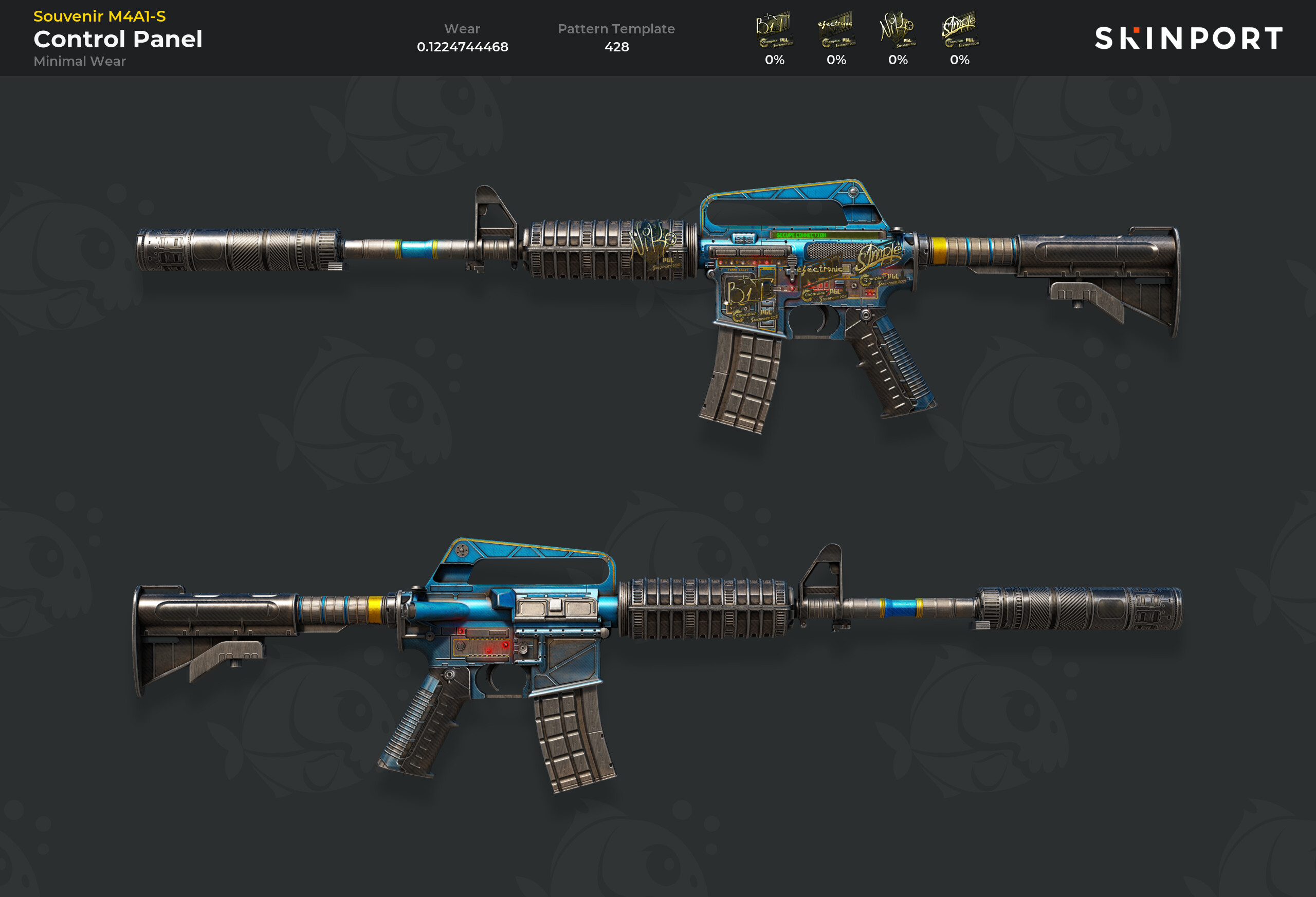 Souvenir M4A1-S | Control Panel (Minimal Wear) - Counter-Strike 2 ...