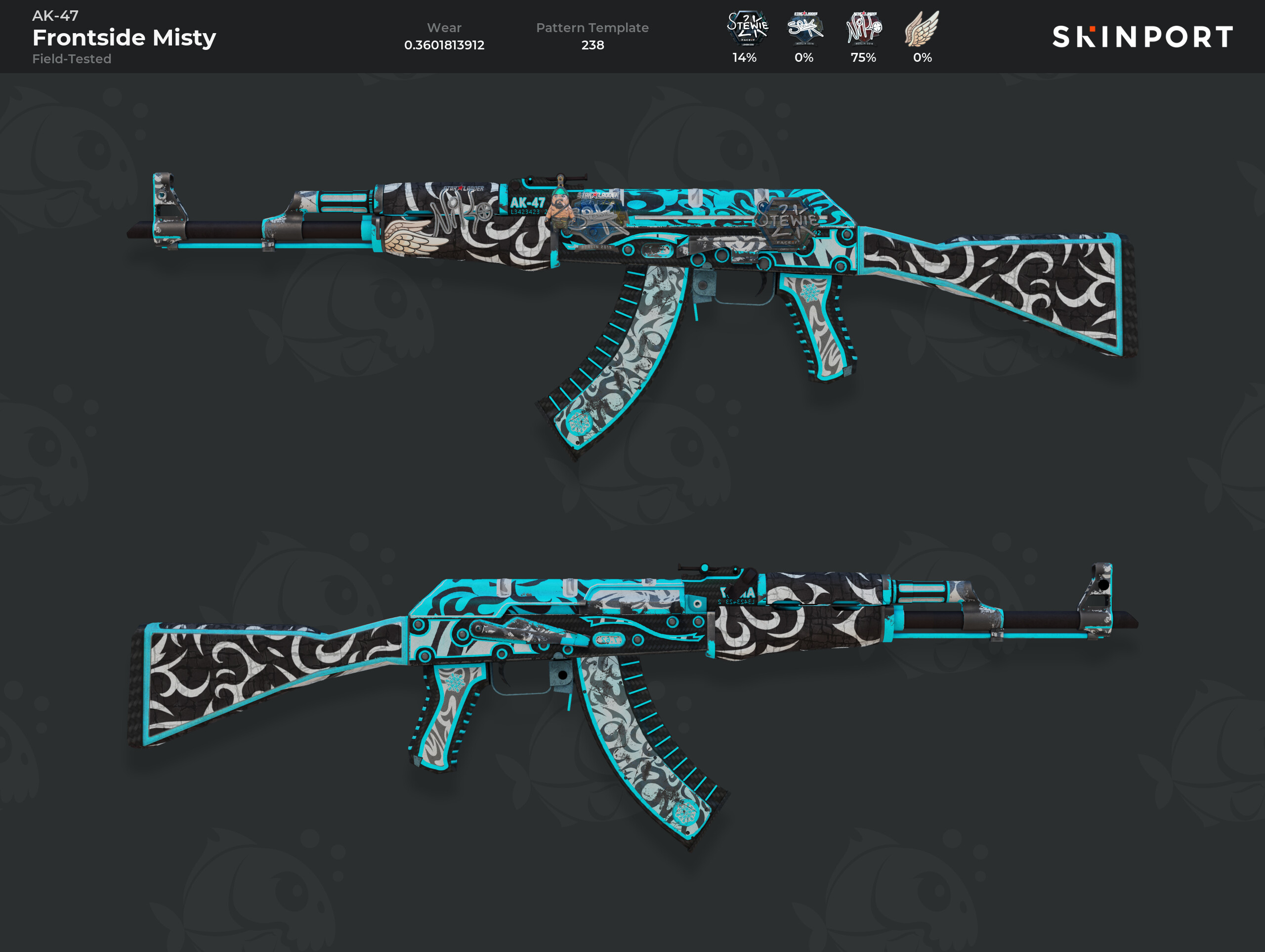 AK-47 | Frontside Misty (Field-Tested) - Counter-Strike 2 - Skinport