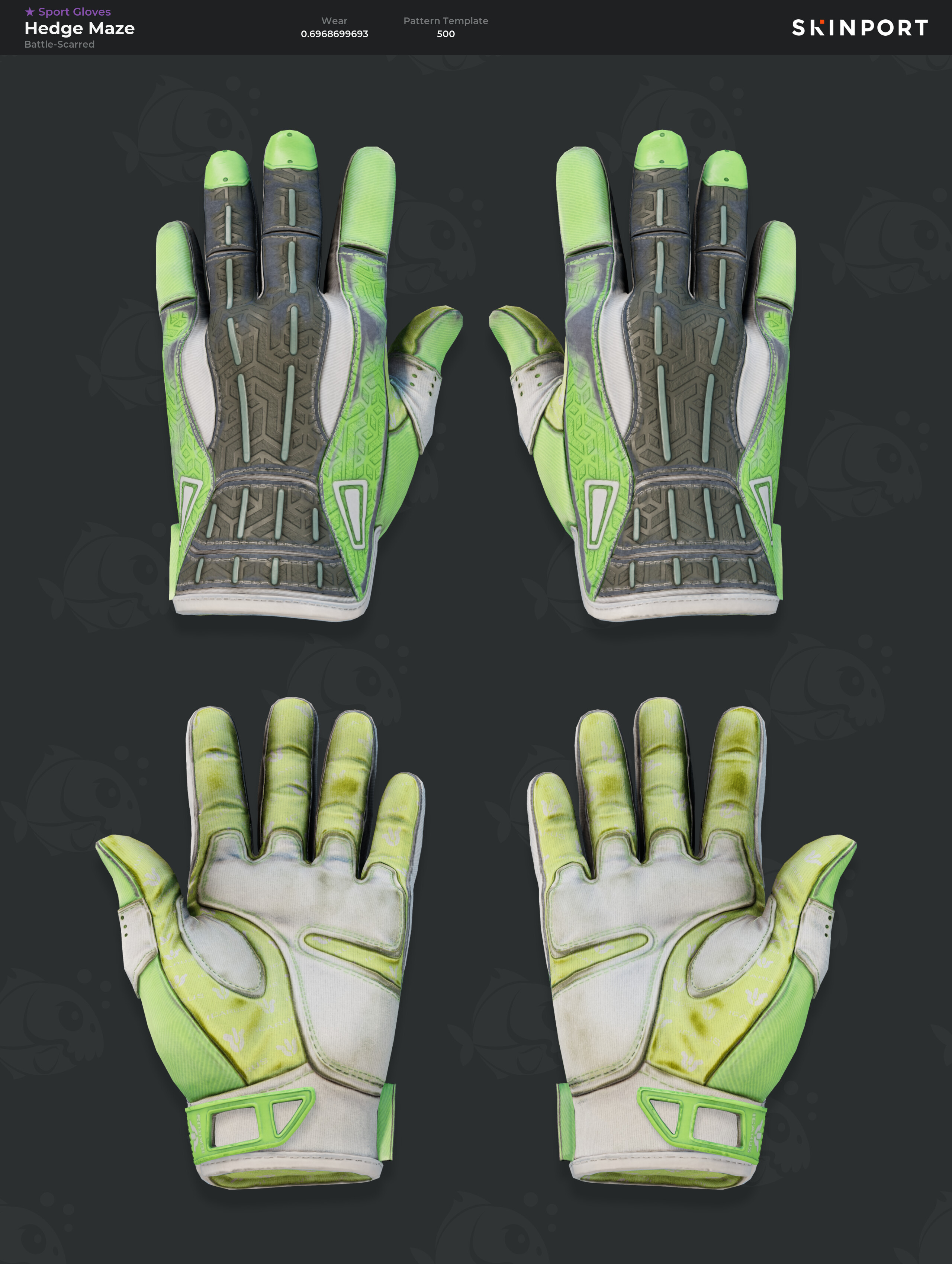 Sport Gloves | Hedge Maze (Battle-Scarred) - Counter-Strike 2 - Skinport