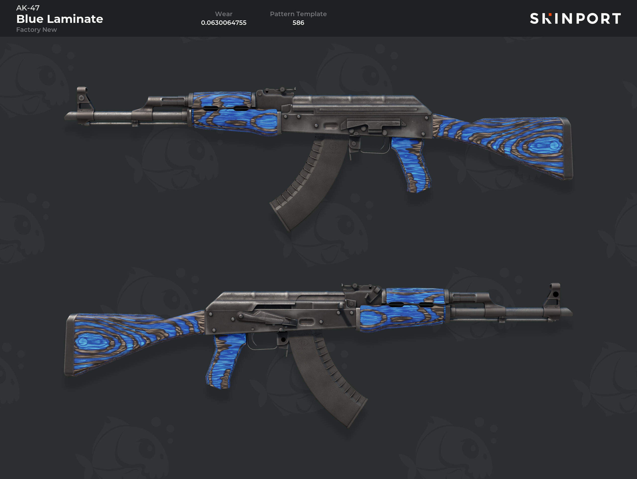 AK-47 | Blue Laminate (Factory New) - Counter-Strike 2 - Skinport