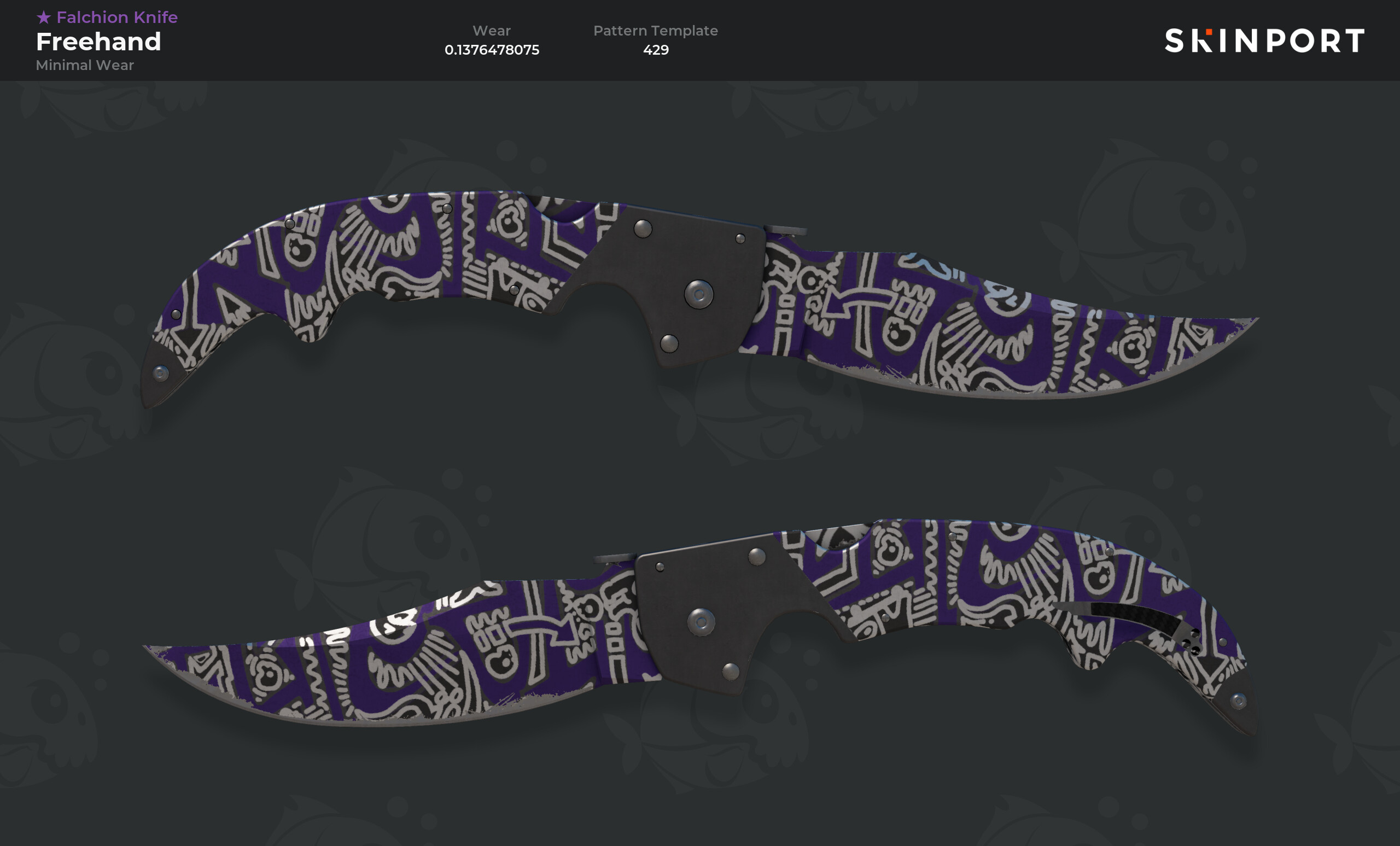 Falchion-Messer (★) | Freihändig (Minimale Gebrauchsspuren) - Counter ...