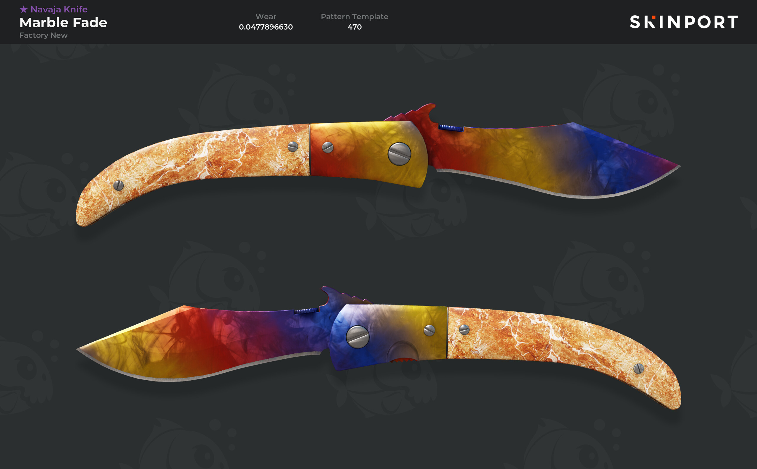 Navaja Knife | Marble Fade (Factory New) - Counter-Strike 2 - Skinport