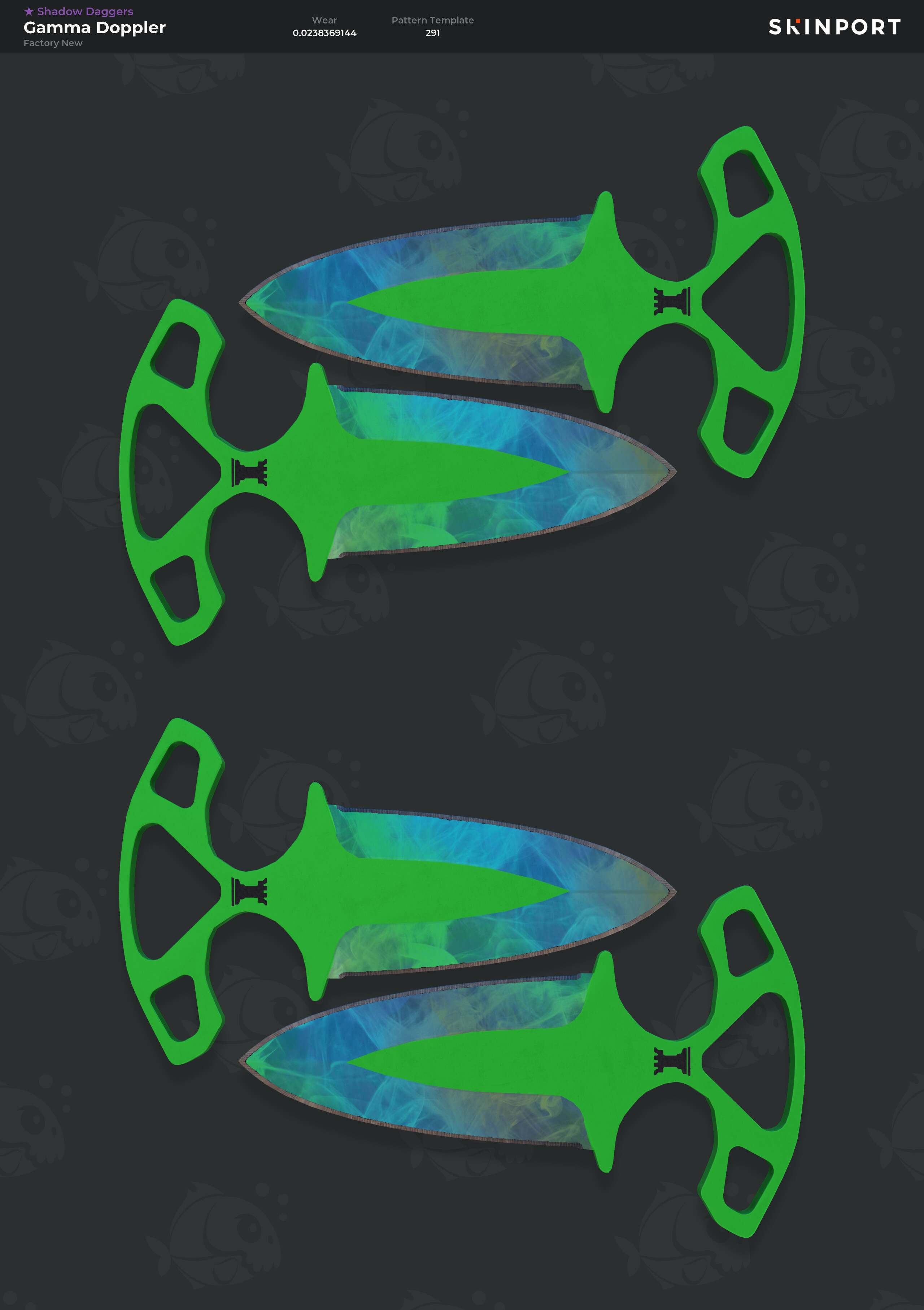 Shadow Daggers | Gamma Doppler (Factory New) - Counter-Strike 2 - Skinport