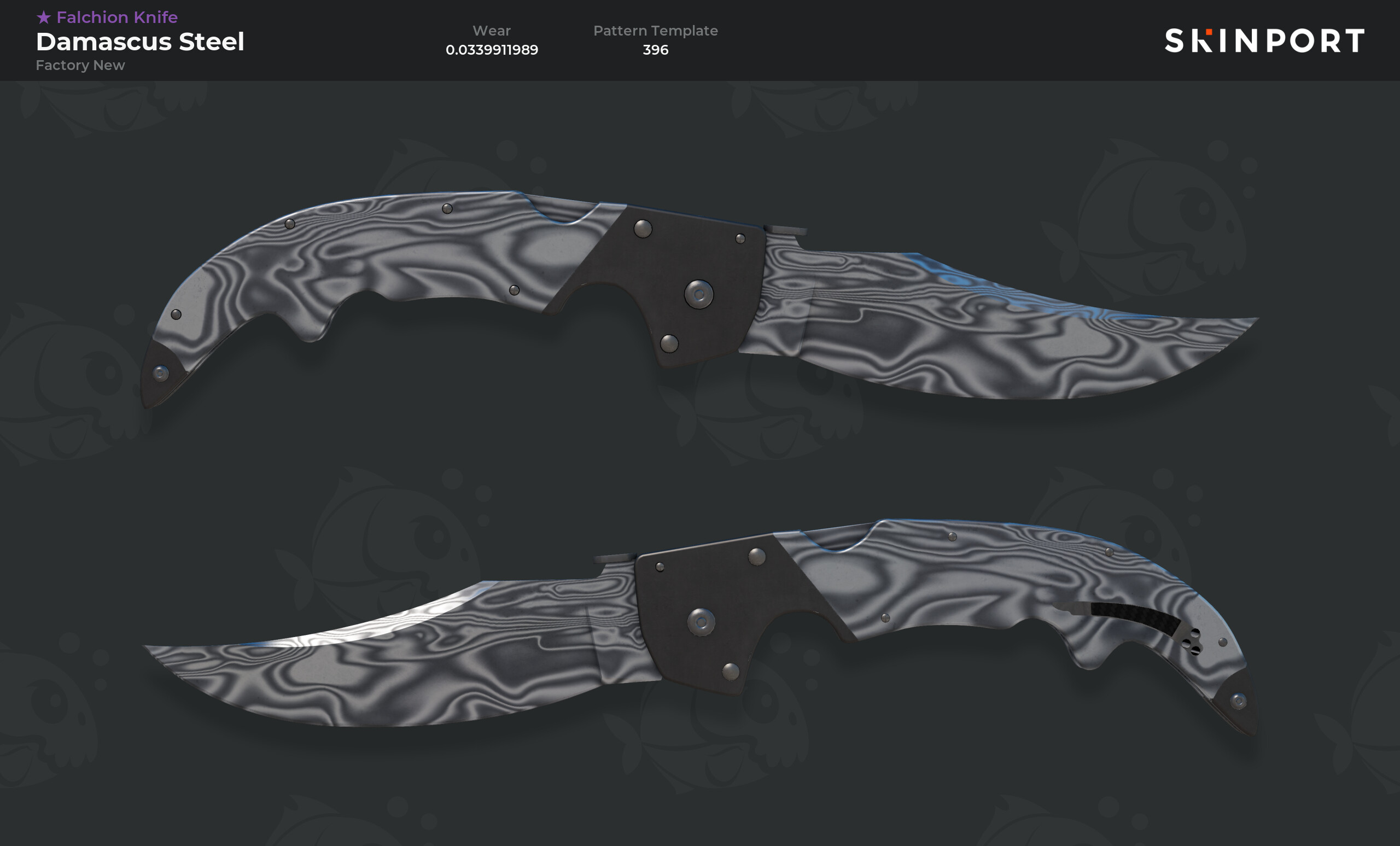 Falchion Knife | Damascus Steel (Factory New) - Counter-Strike 2 - Skinport