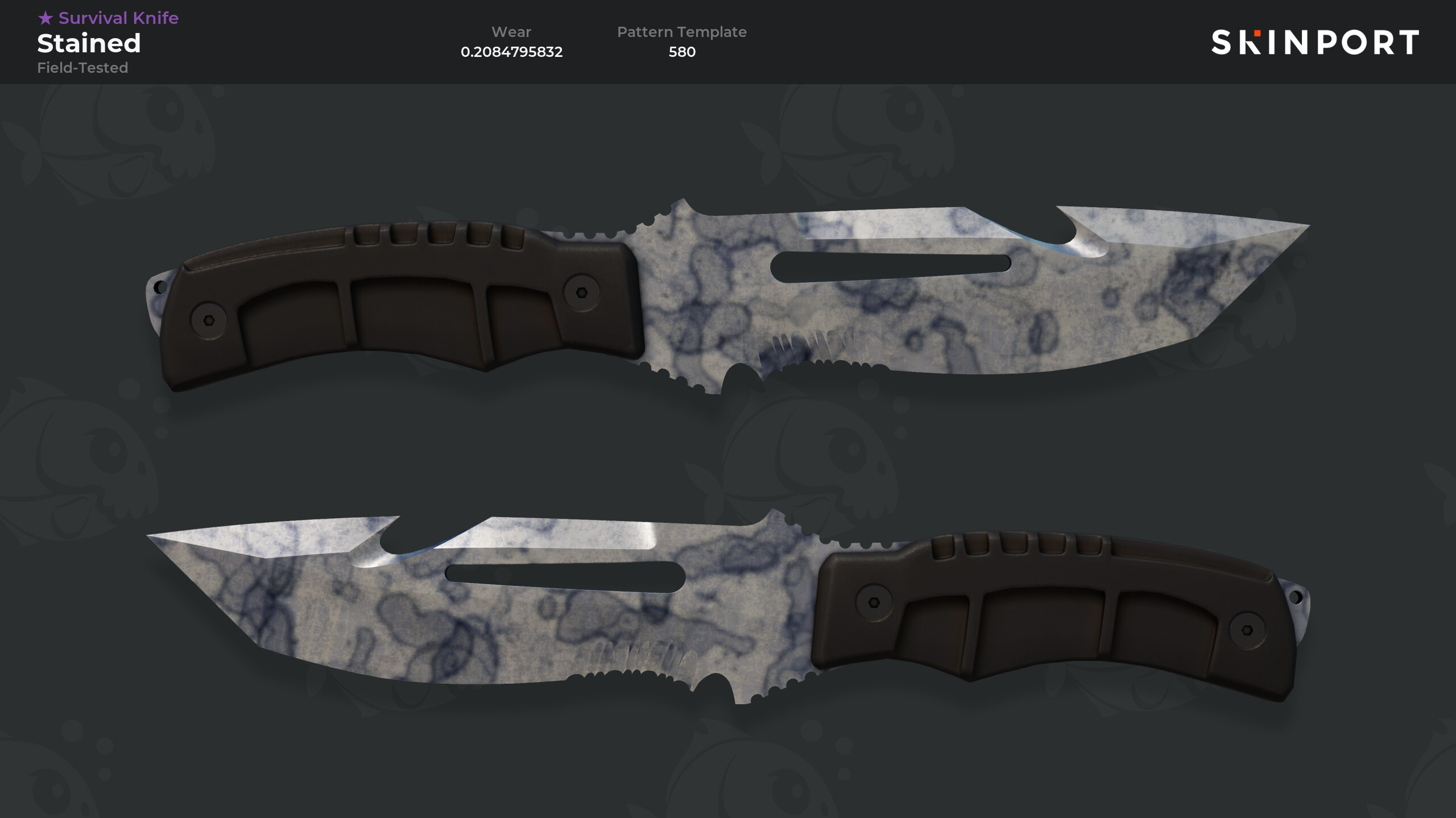 Survival Knife | Stained (Field-Tested) - Counter-Strike 2 - Skinport