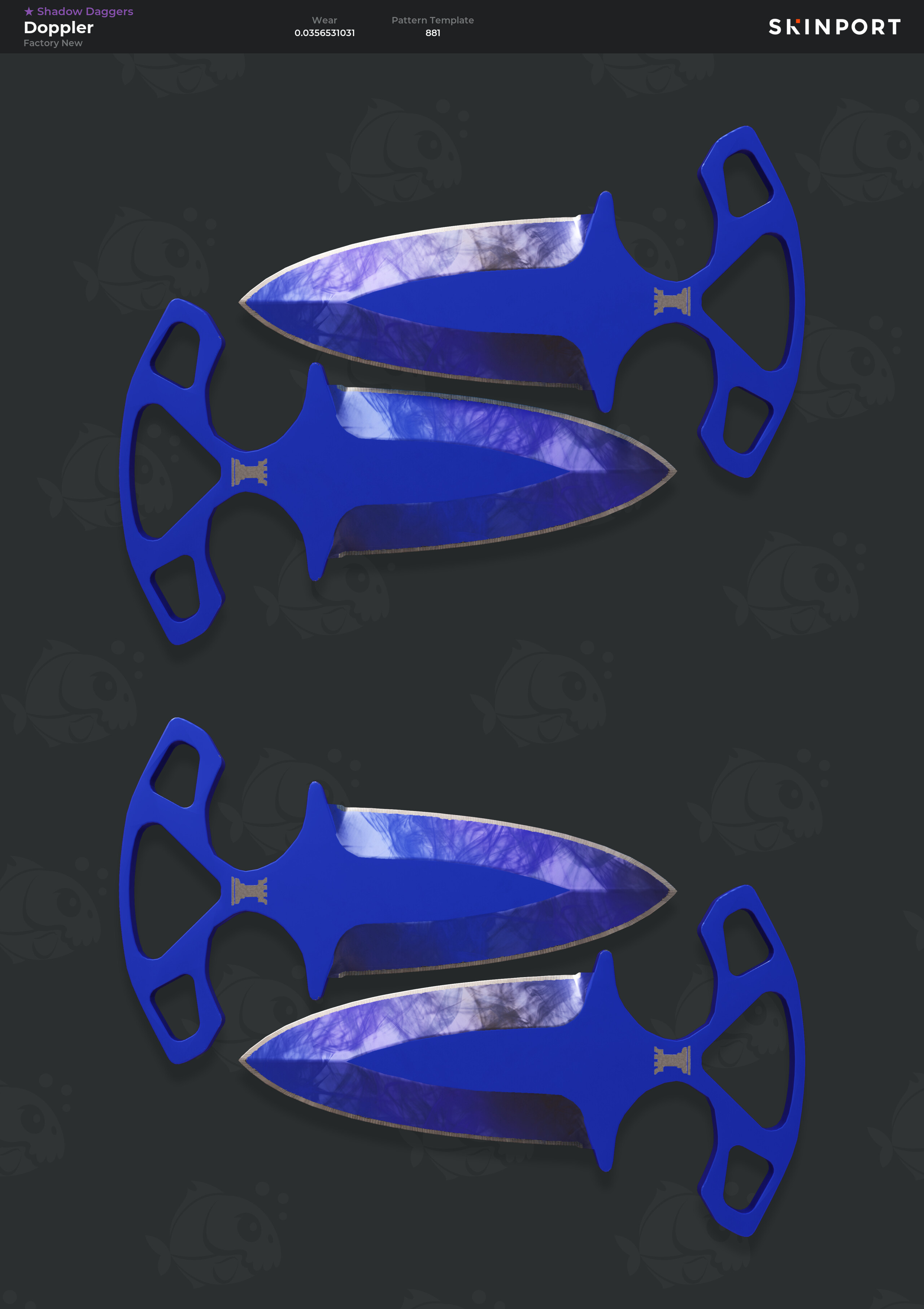 Shadow Daggers | Doppler (Factory New) - Counter-Strike 2 - Skinport