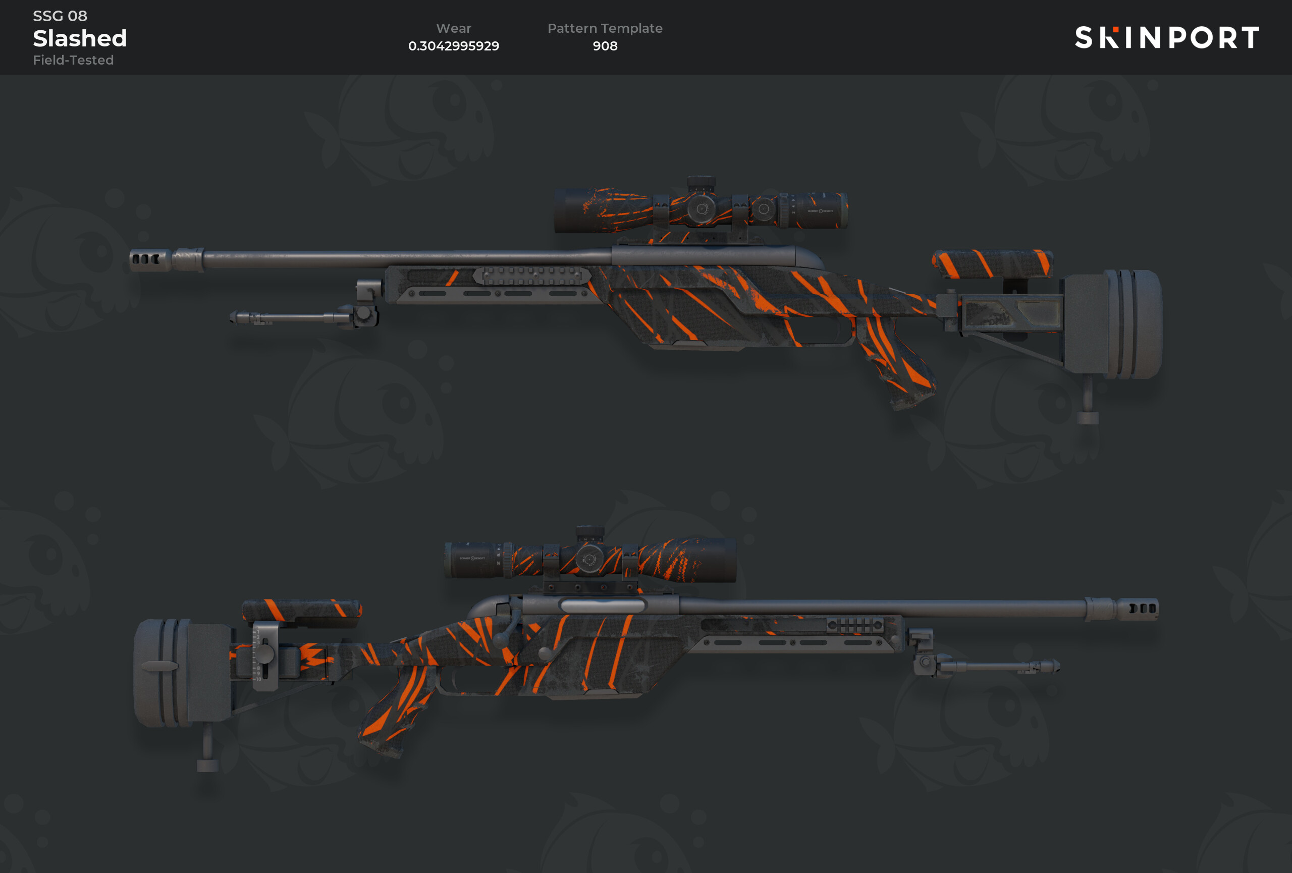 SSG 08 | Slashed (Field-Tested) - Counter-Strike 2 - Skinport