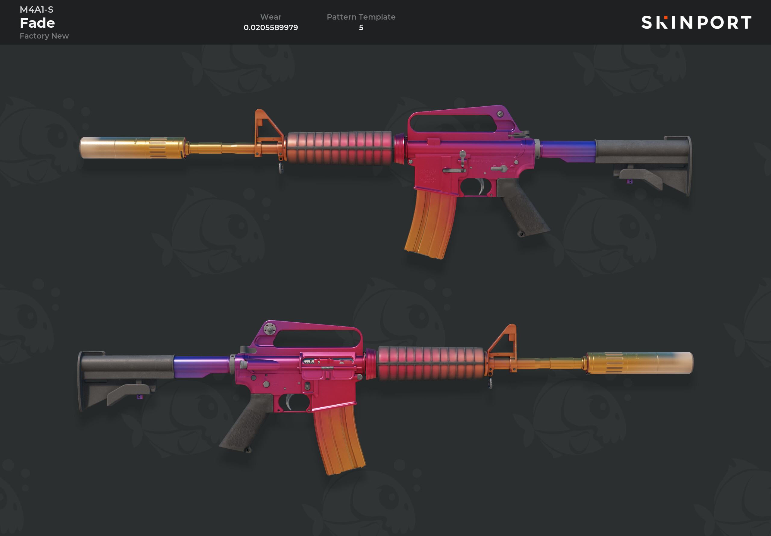 M4A1-S | Fade (Factory New) - Counter-Strike 2 - Skinport