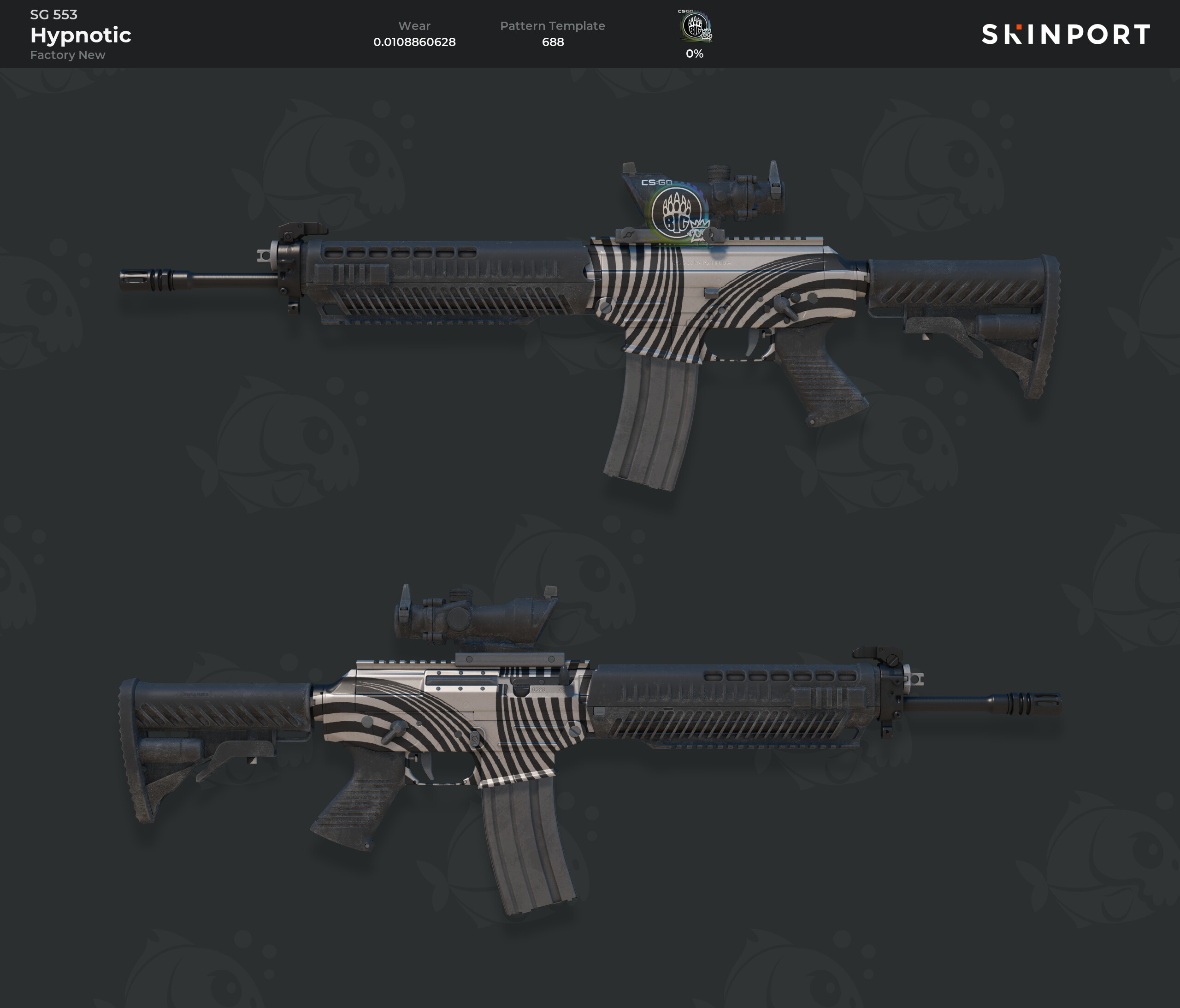 SG 553 | Hypnotic (Factory New) - Counter-Strike 2 - Skinport
