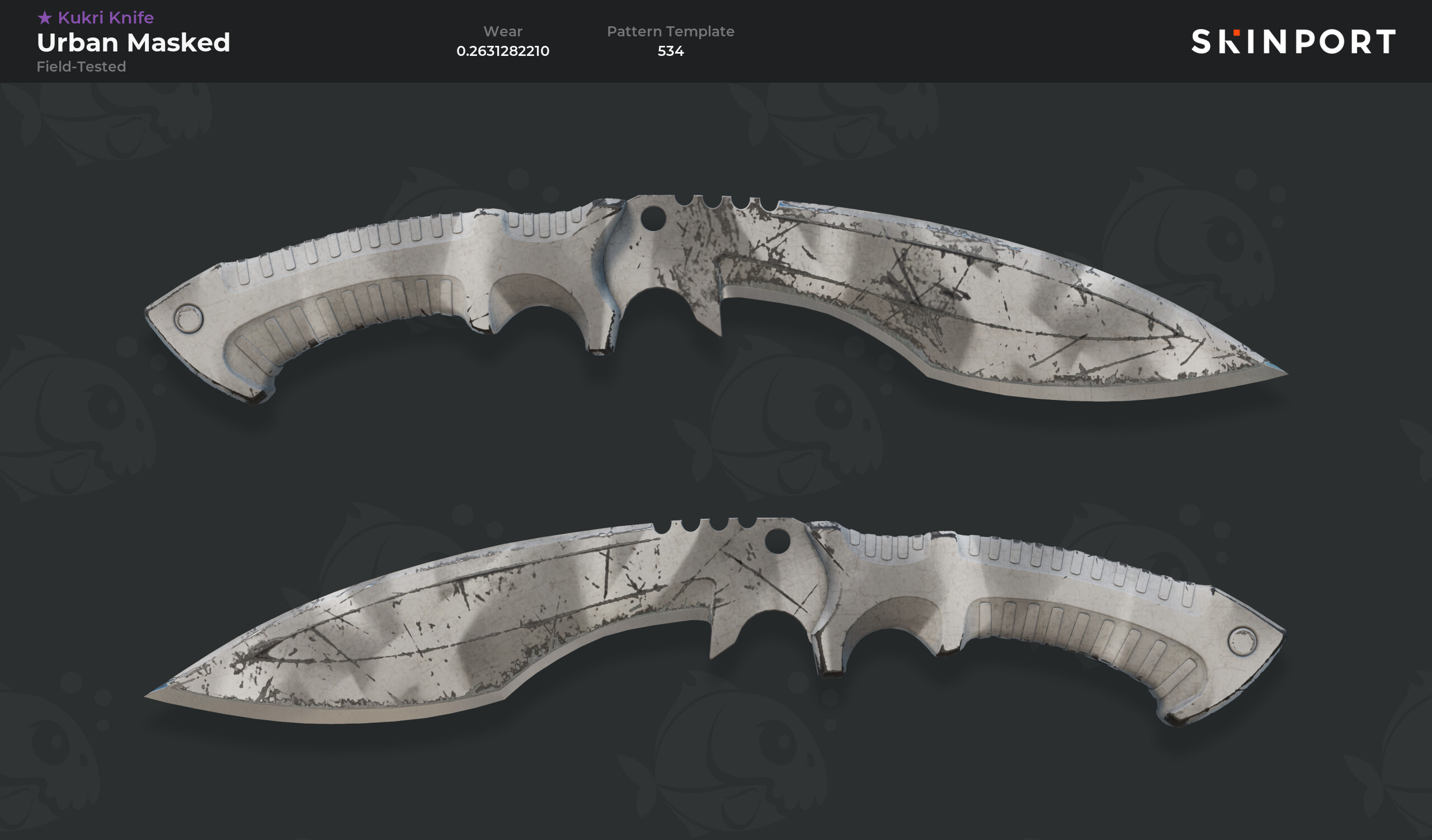 Kukri Knife | Urban Masked (Field-Tested) - Counter-Strike 2 - Skinport