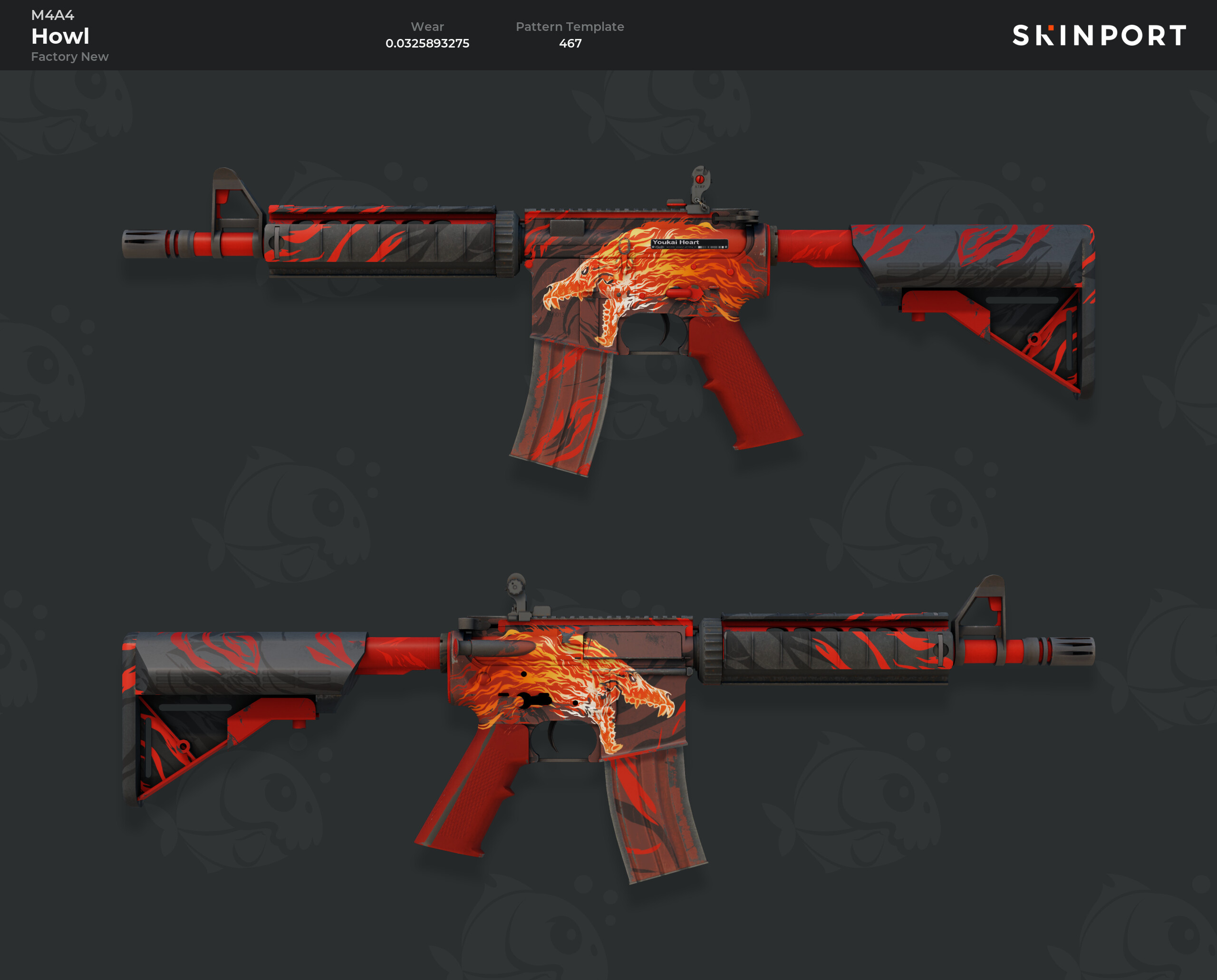 M4A4 | Howl (Factory New) - Counter-Strike 2 - Skinport
