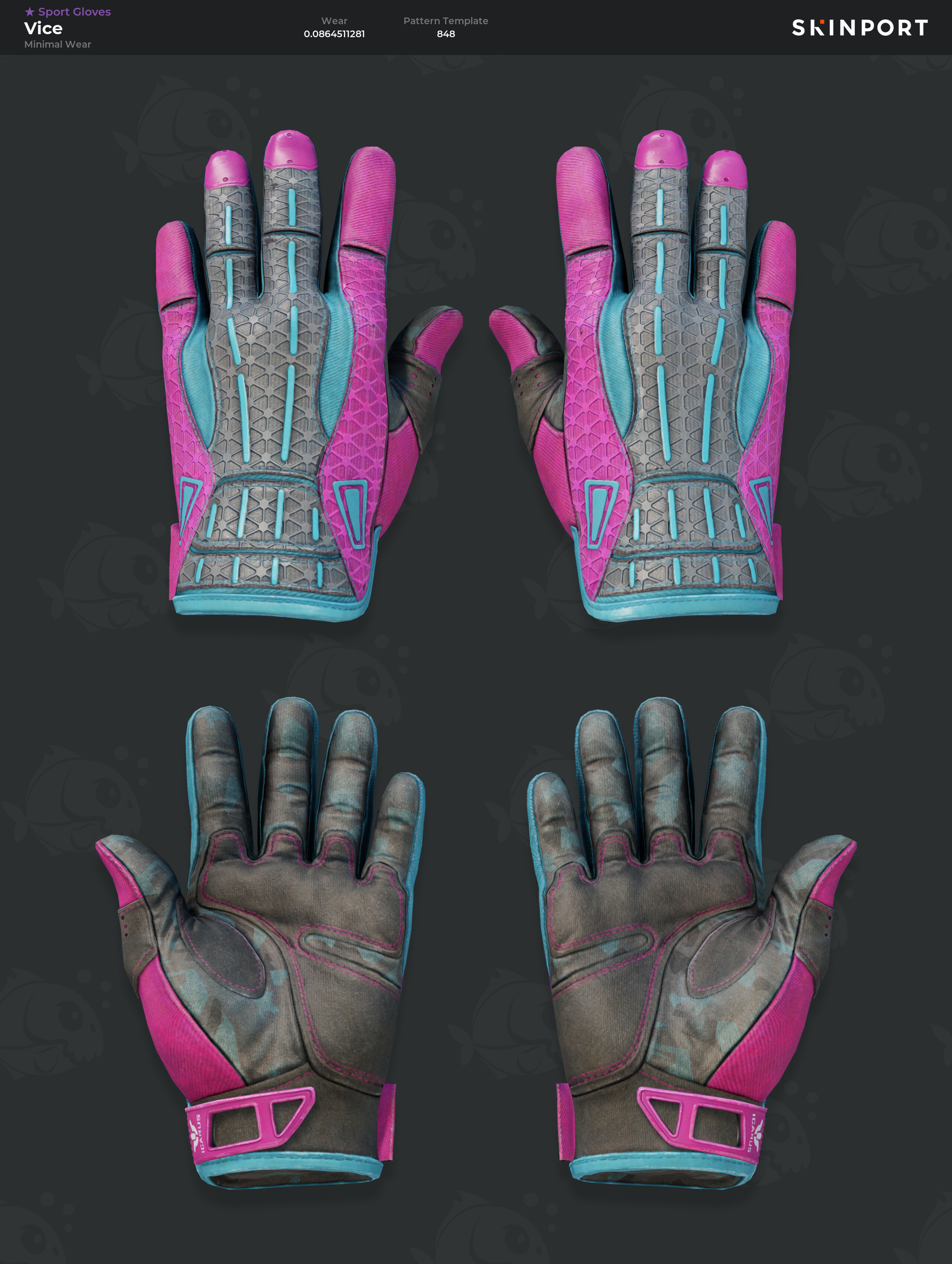 Sport Gloves | Vice (Minimal Wear) - Counter-Strike 2 - Skinport