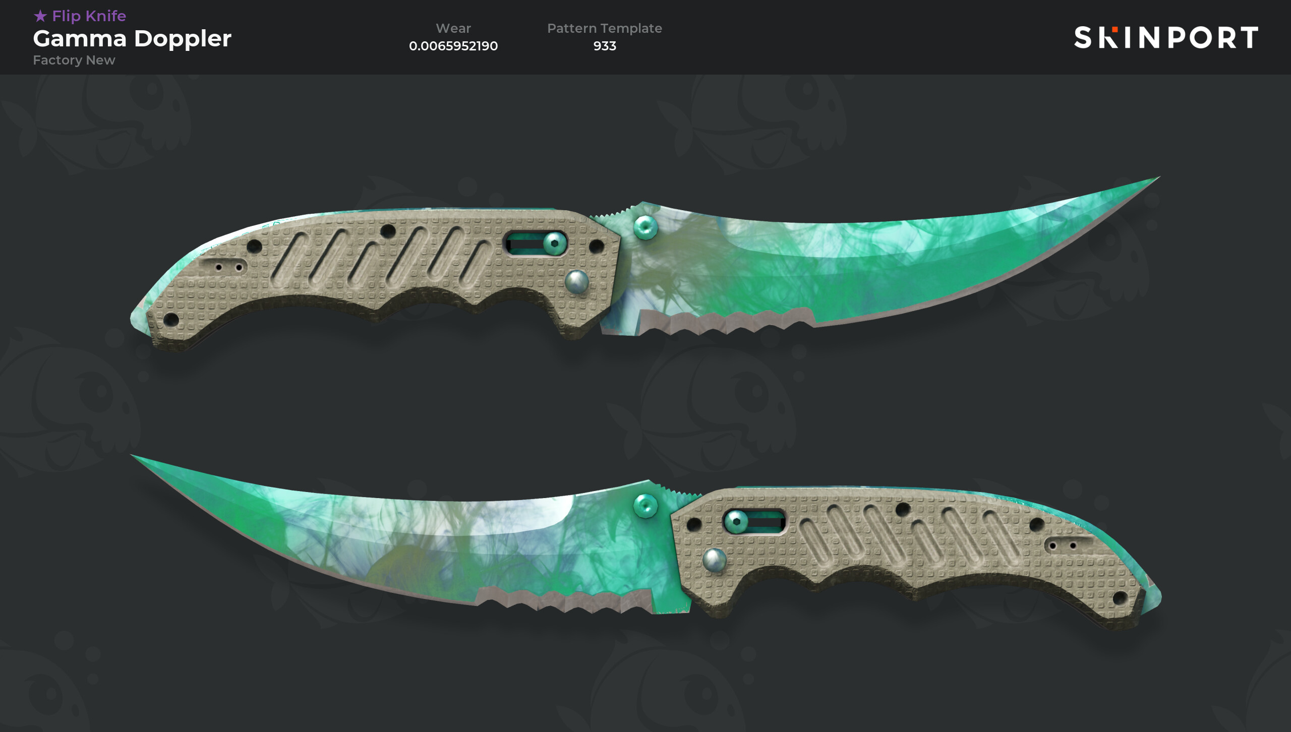 Flip Knife | Gamma Doppler (Factory New) - Counter-Strike 2 - Skinport