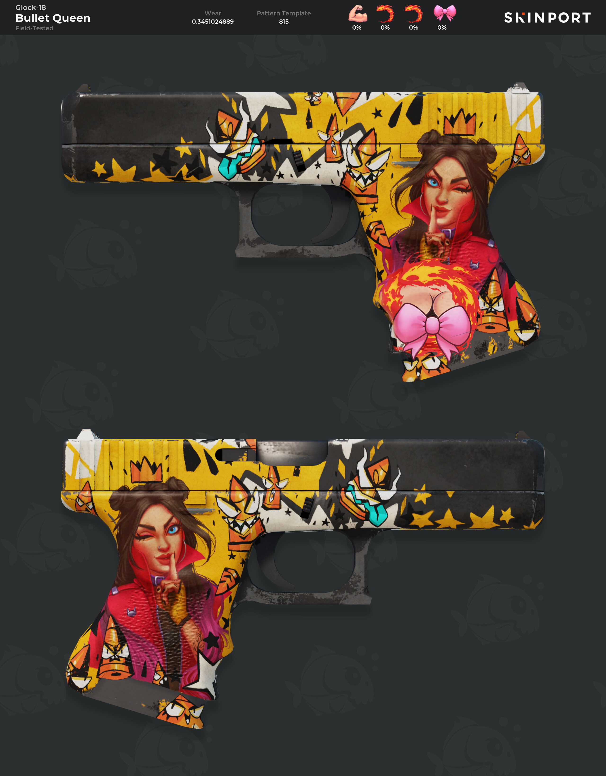 Glock-18 | Bullet Queen (Field-Tested) - Counter-Strike 2 - Skinport