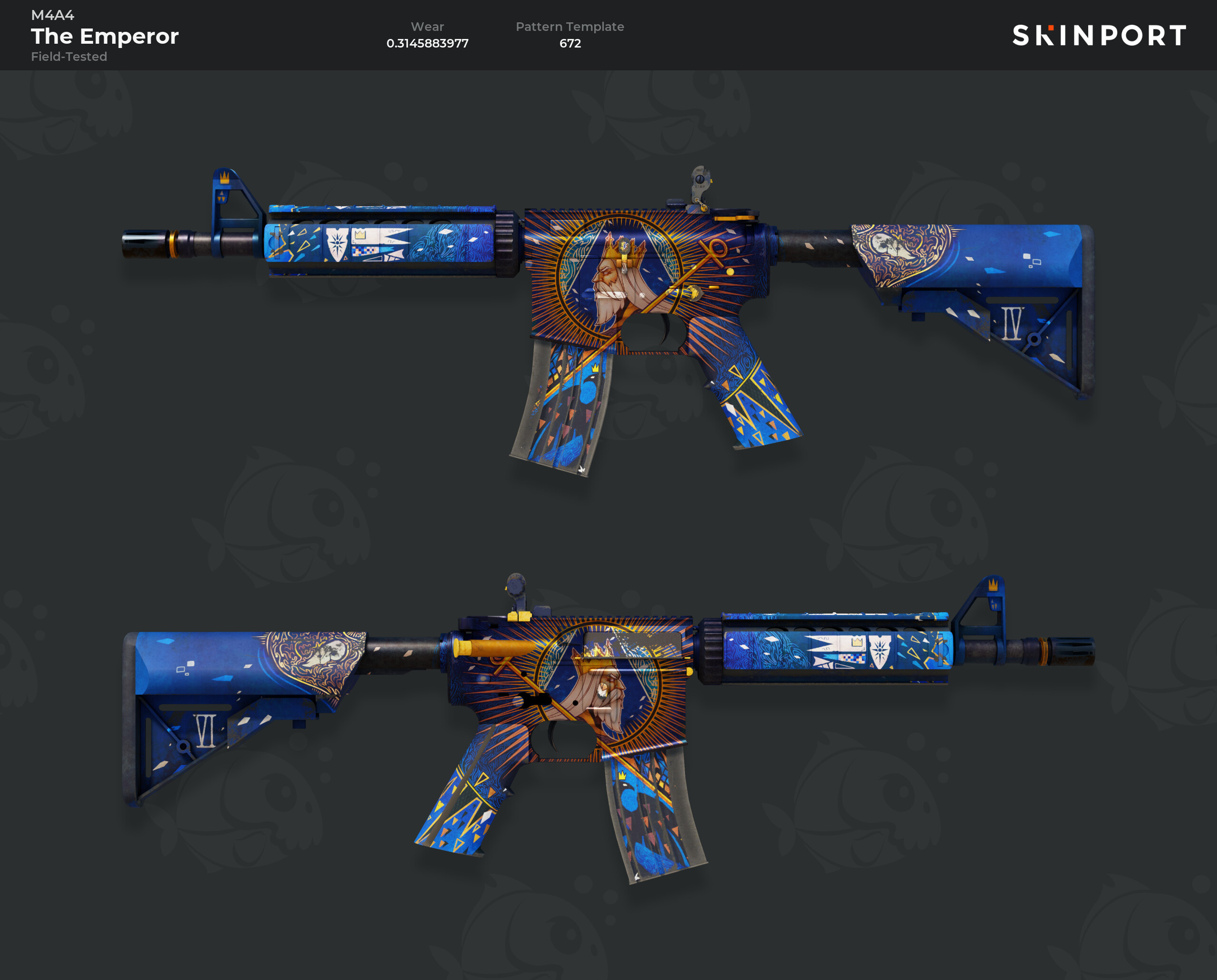 M4A4 | The Emperor (Field-Tested) - Counter-Strike 2 - Skinport