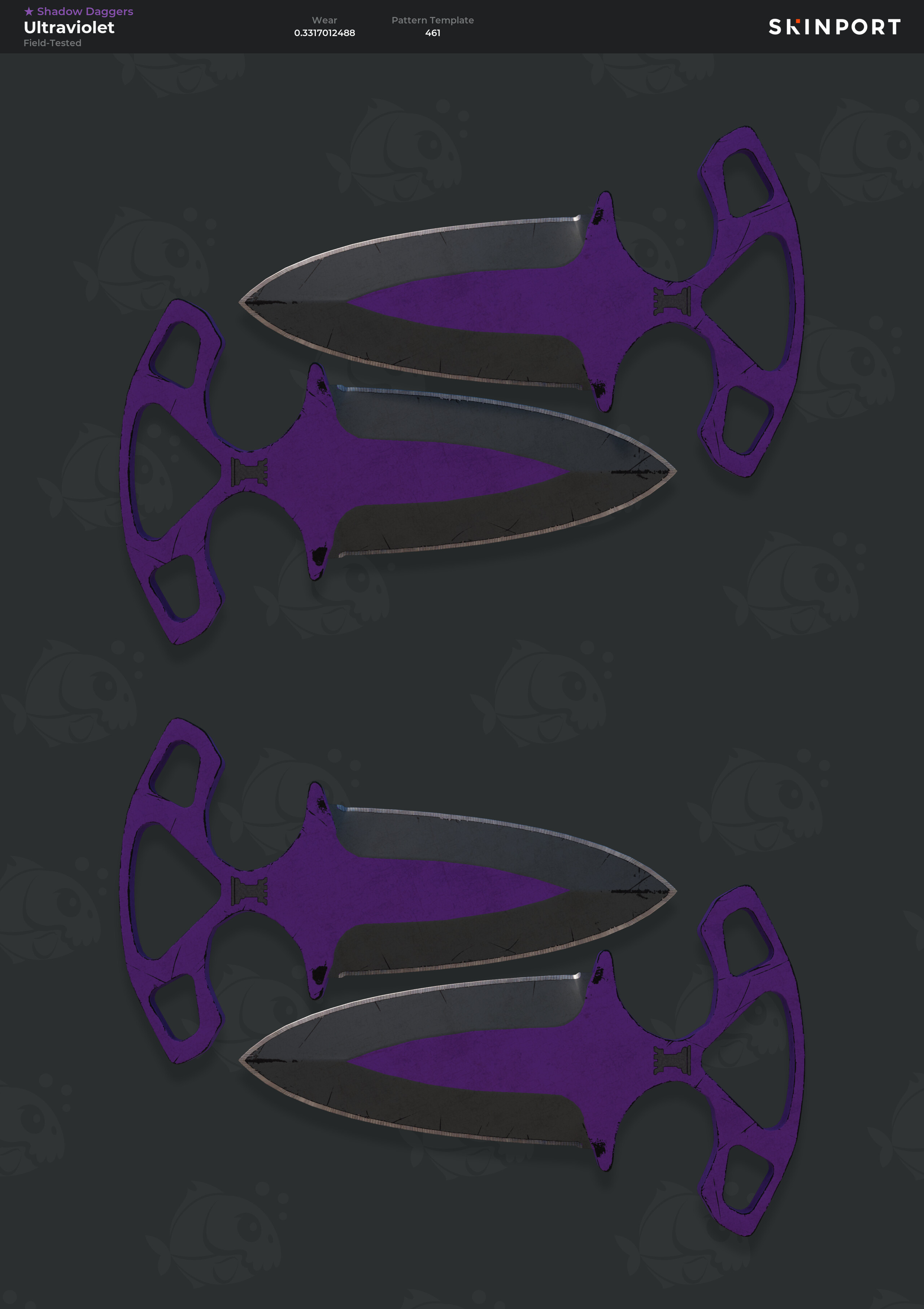 Shadow Daggers | Ultraviolet (Field-Tested) - Counter-Strike 2 - Skinport