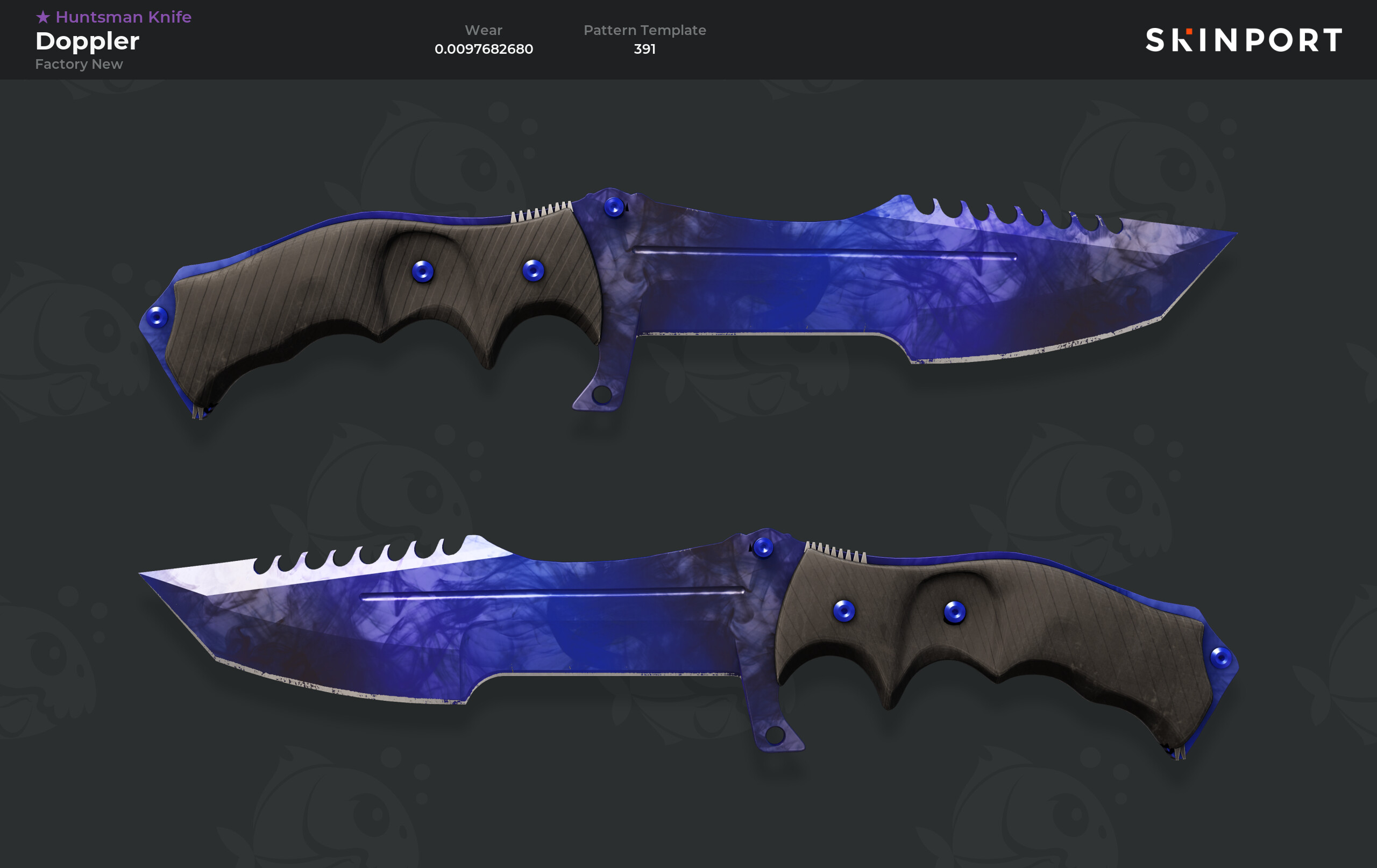 Huntsman Knife | Doppler (Factory New) - Counter-Strike 2 - Skinport