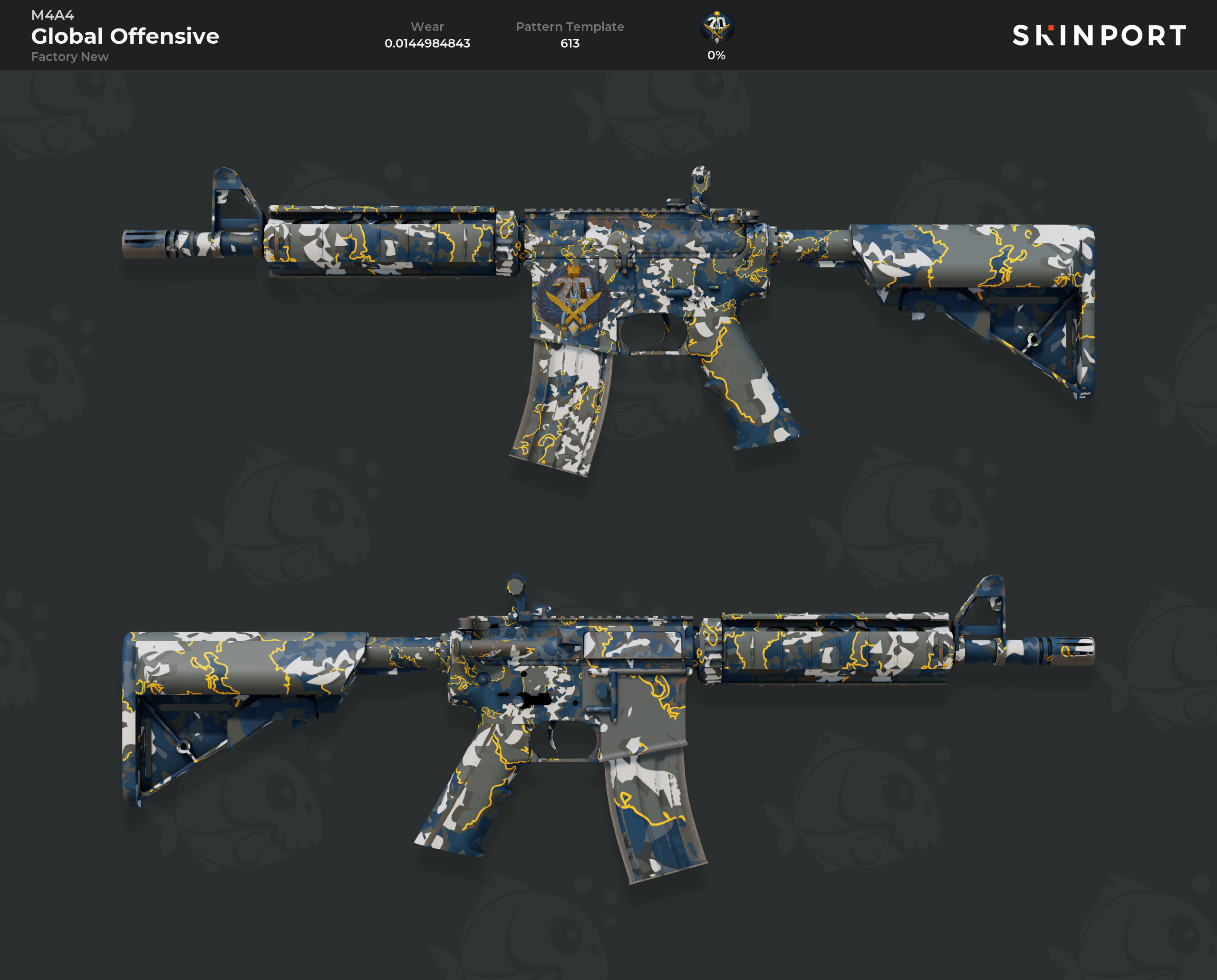 M4A4 | Global Offensive (Factory New) - Counter-Strike 2 - Skinport