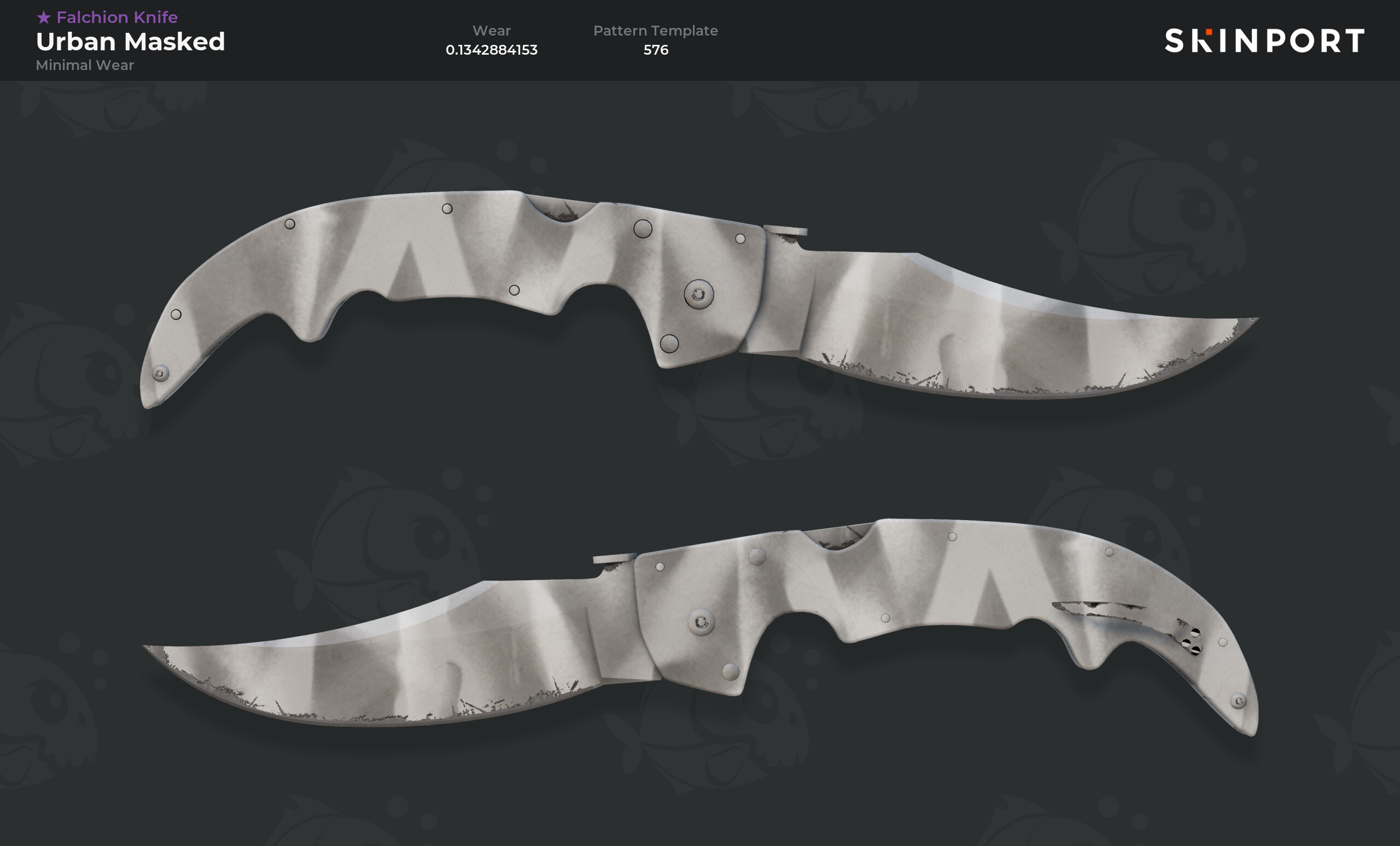 Falchion Knife | Urban Masked (Minimal Wear) - Counter-Strike 2 - Skinport