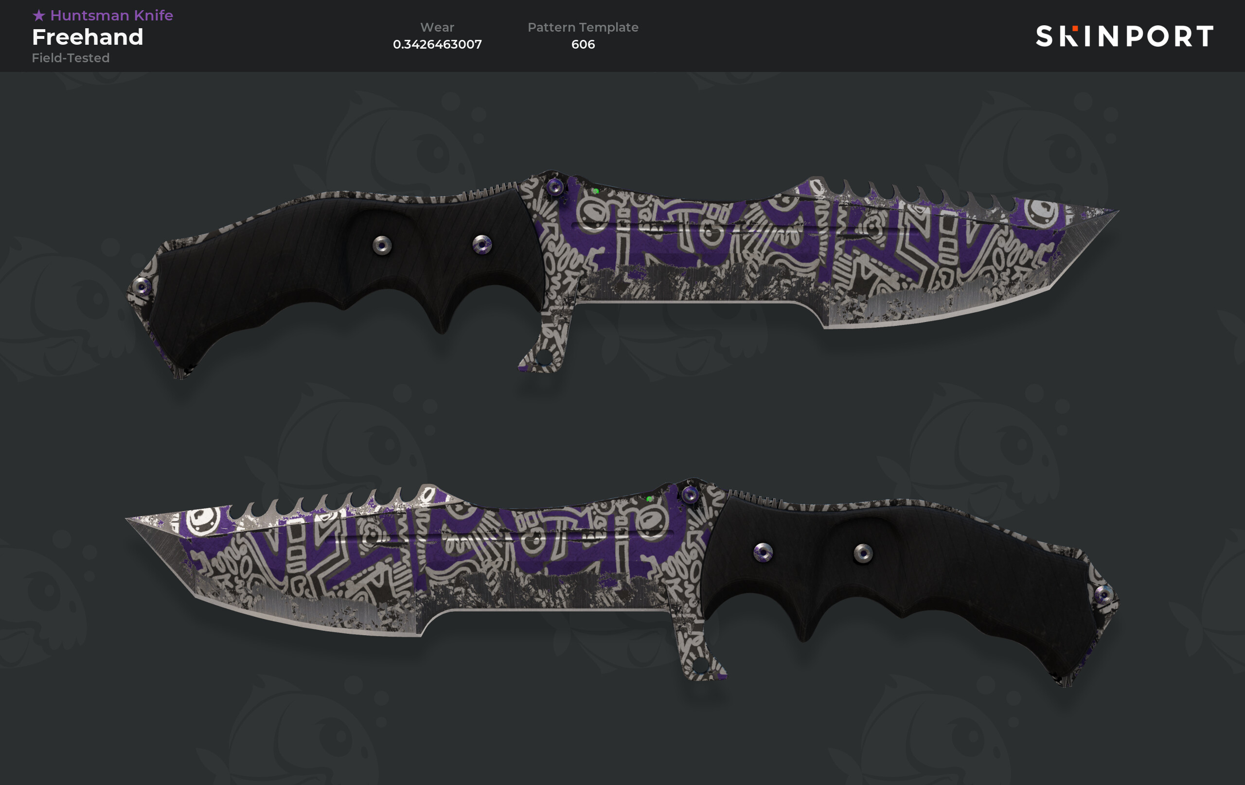 Huntsman Knife | Freehand (Field-Tested) - Counter-Strike 2 - Skinport