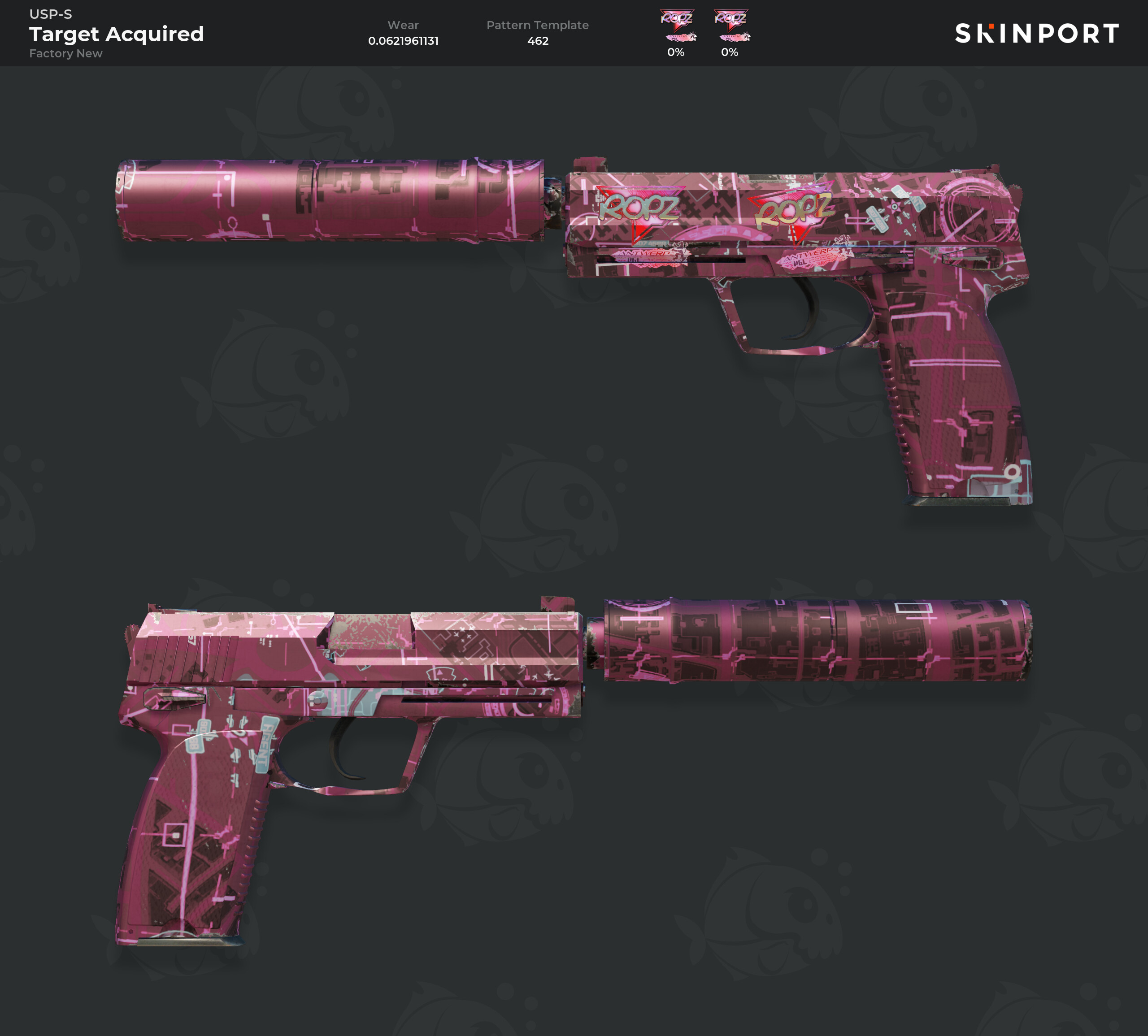 USP-S | Target Acquired (Factory New) - Counter-Strike 2 - Skinport