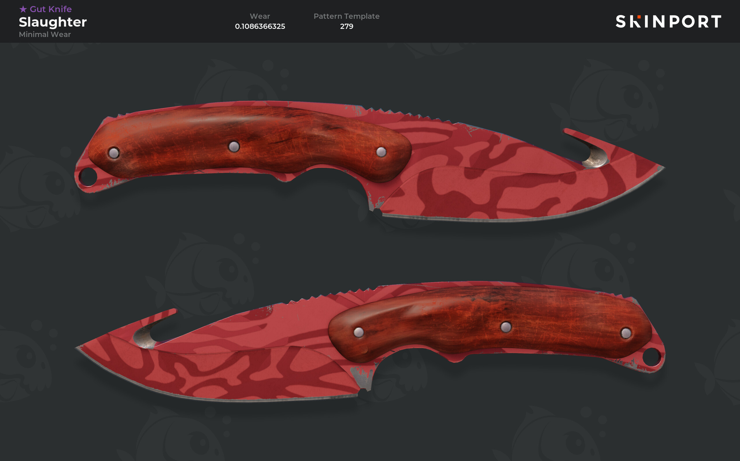 Gut Knife | Slaughter (Minimal Wear) - Counter-Strike 2 - Skinport