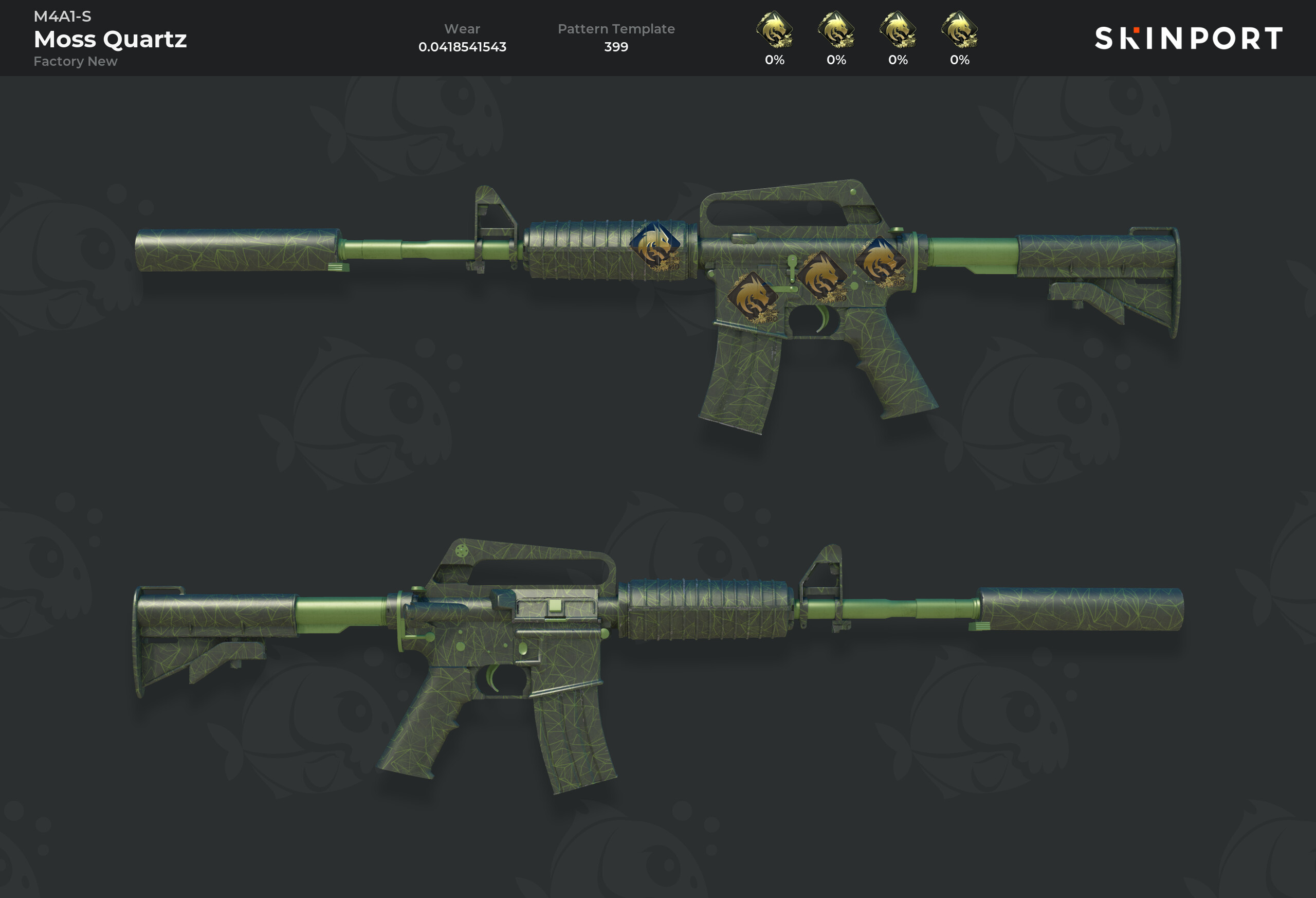 M4A1-S | Moss Quartz (Factory New) - Counter-Strike 2 - Skinport