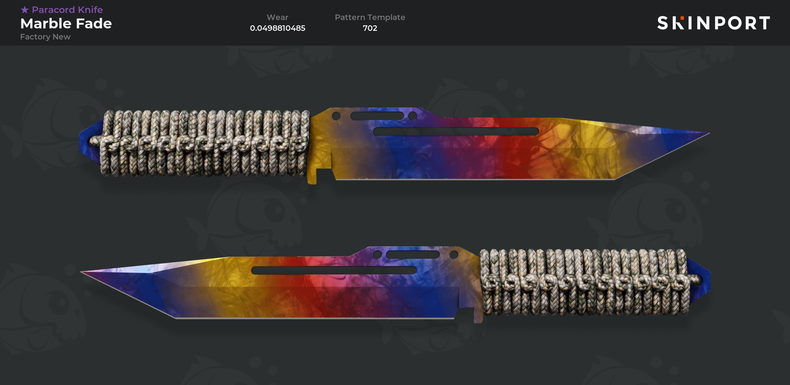 Paracord Knife | Marble Fade (Factory New) - Counter-Strike 2 - Skinport