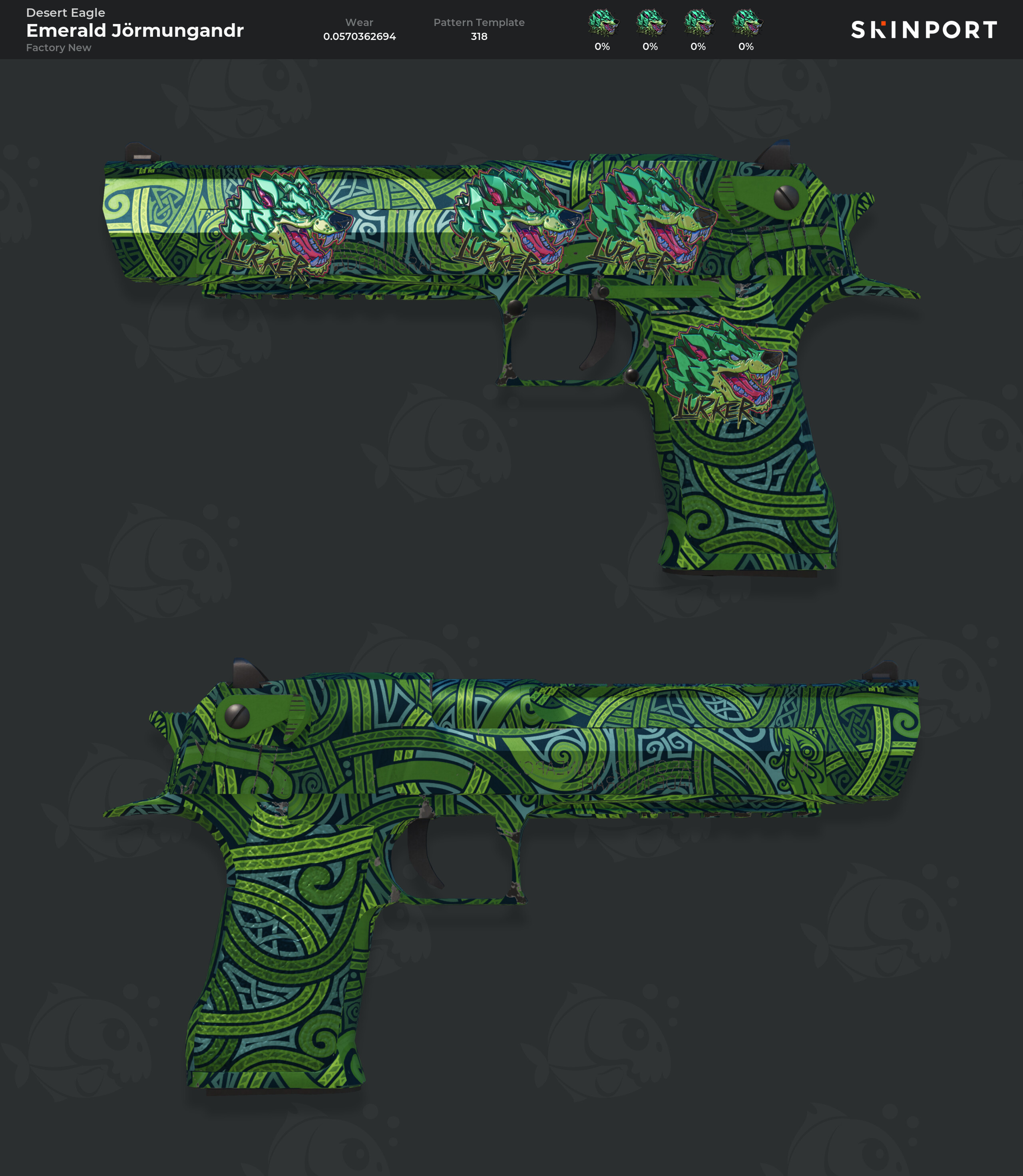 Desert Eagle | Emerald Jörmungandr (Factory New) - Counter-Strike 2 ...