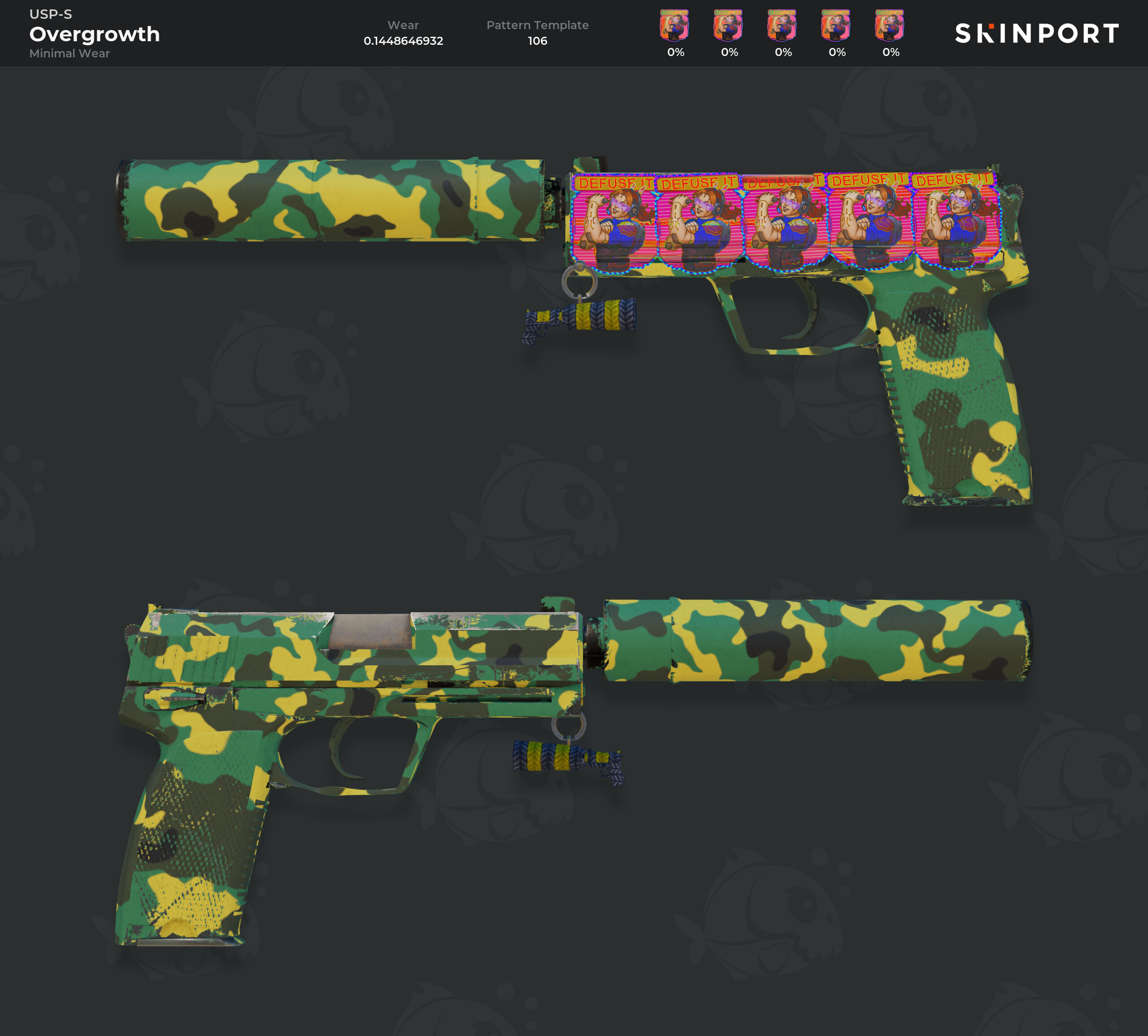 USP-S | Overgrowth (Minimal Wear) - Counter-Strike 2 - Skinport