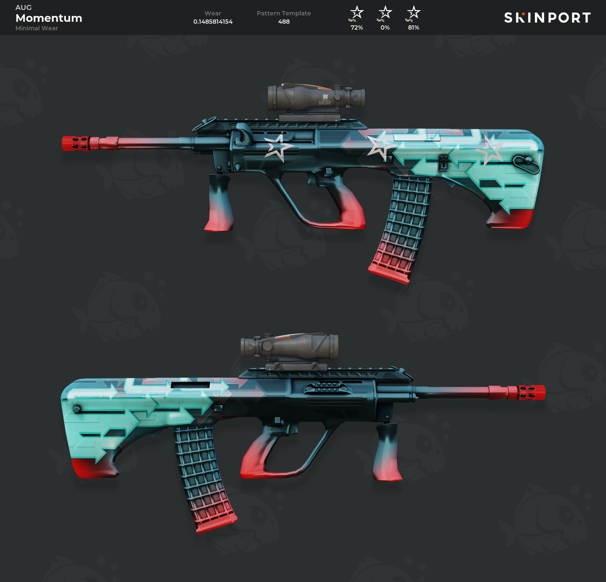 AUG | Momentum (Minimal Wear) - Counter-Strike 2 - Skinport