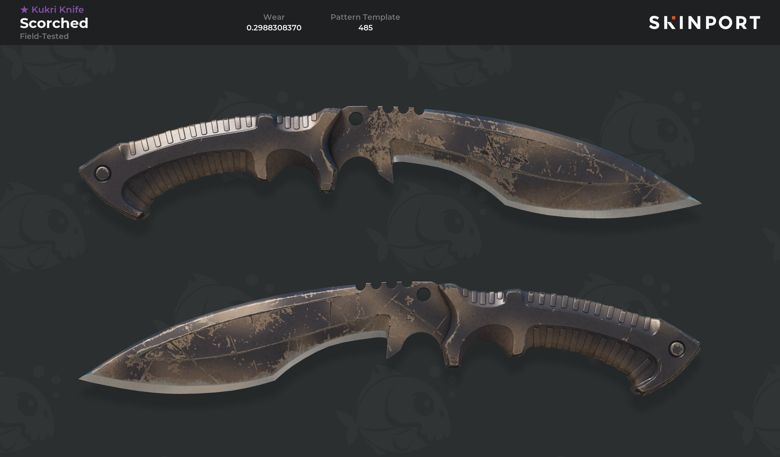 Kukri Knife | Scorched (Field-Tested) - Counter-Strike 2 - Skinport