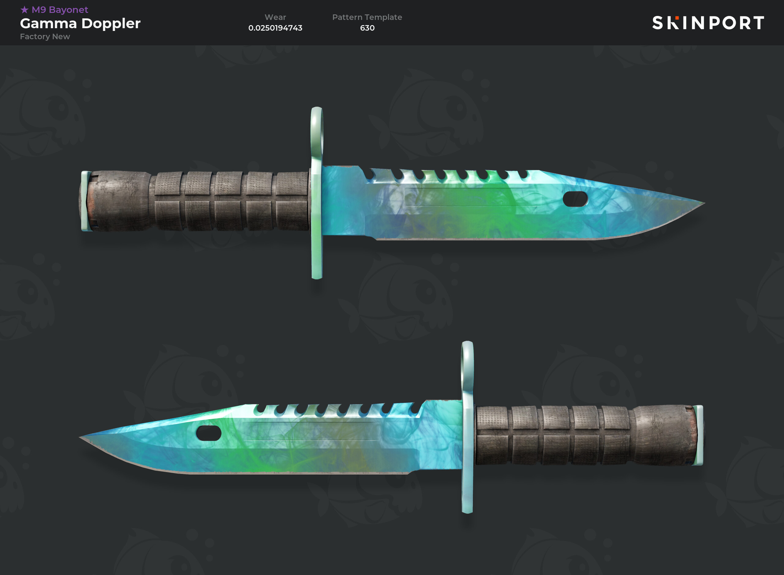 M9 Bayonet | Gamma Doppler (Factory New) - Counter-Strike 2 - Skinport