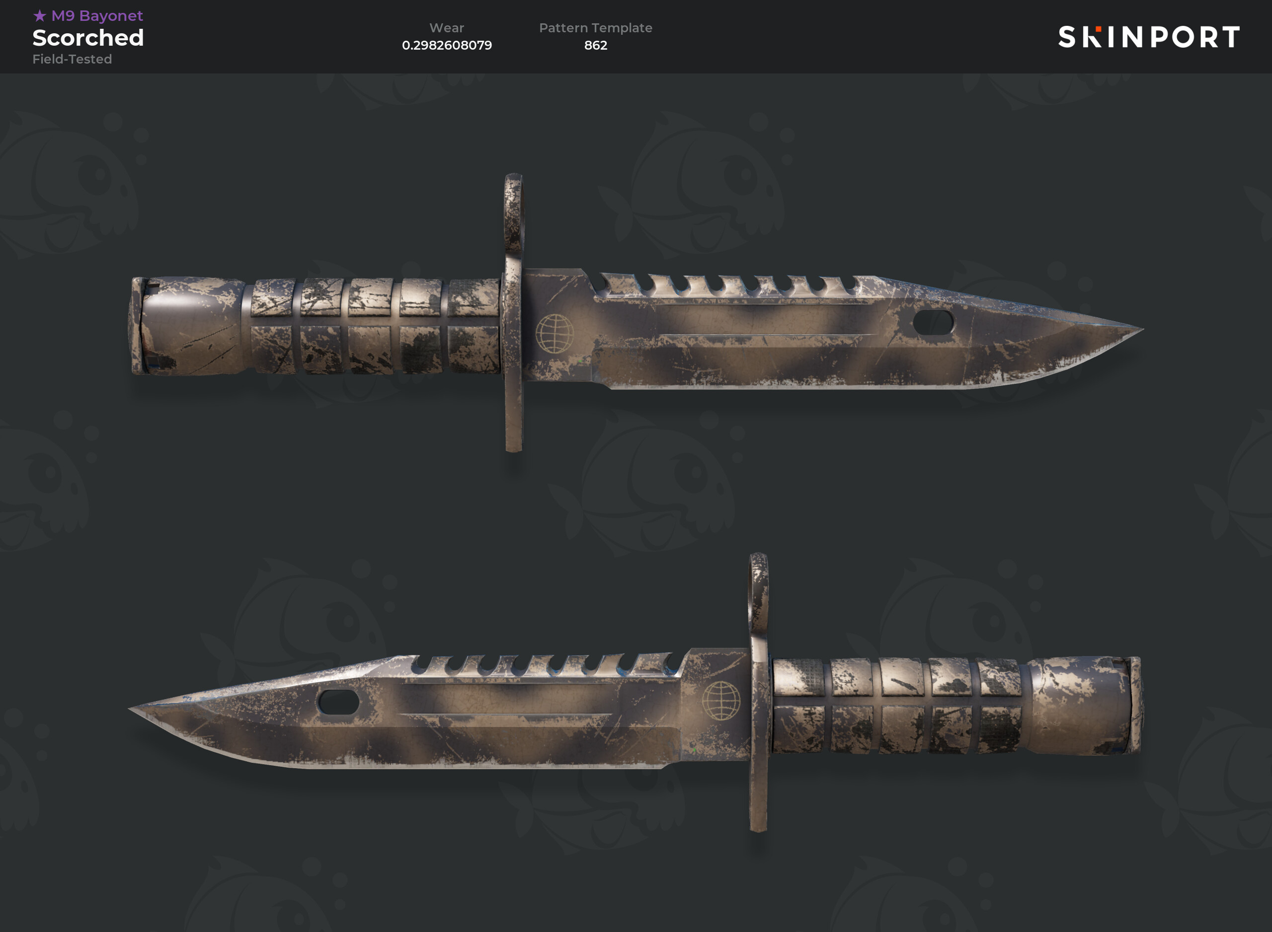 M9 Bayonet | Scorched (Field-Tested) - Counter-Strike 2 - Skinport