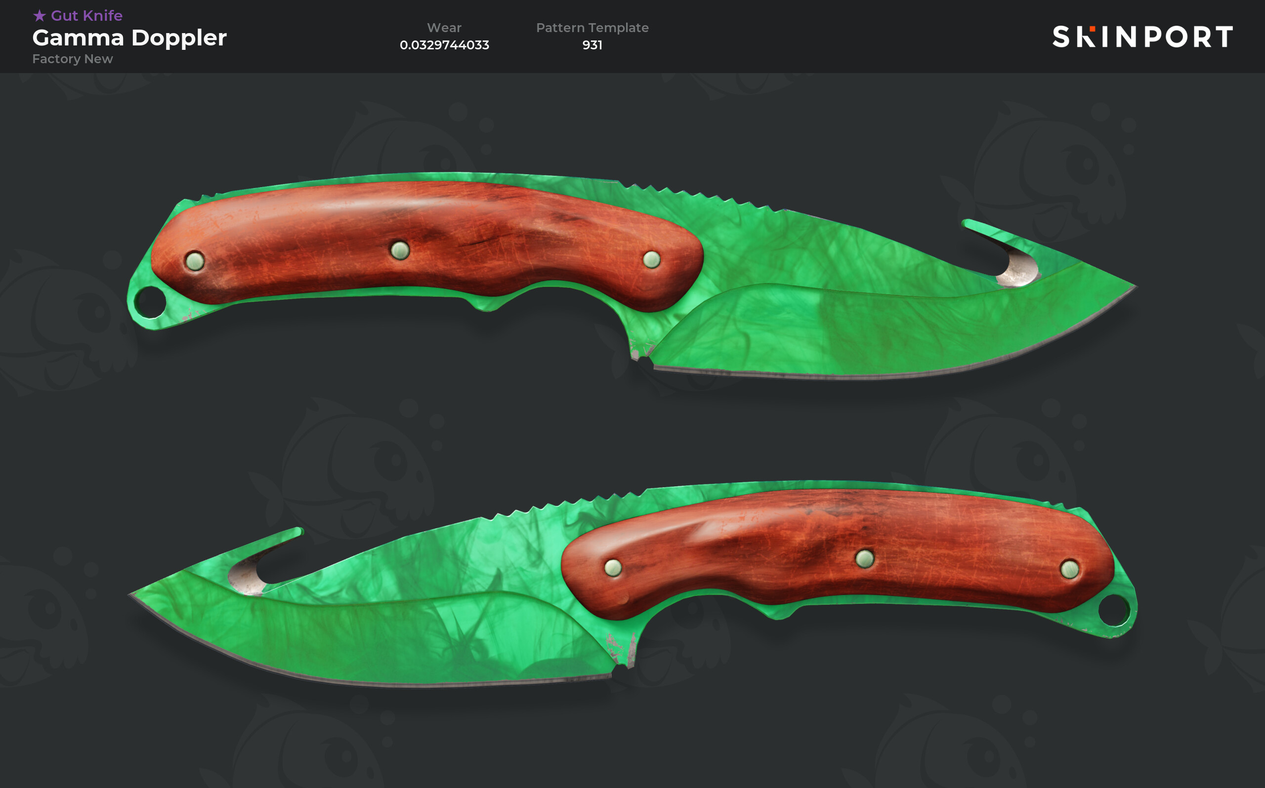 Gut Knife | Gamma Doppler (Factory New) - Counter-Strike 2 - Skinport