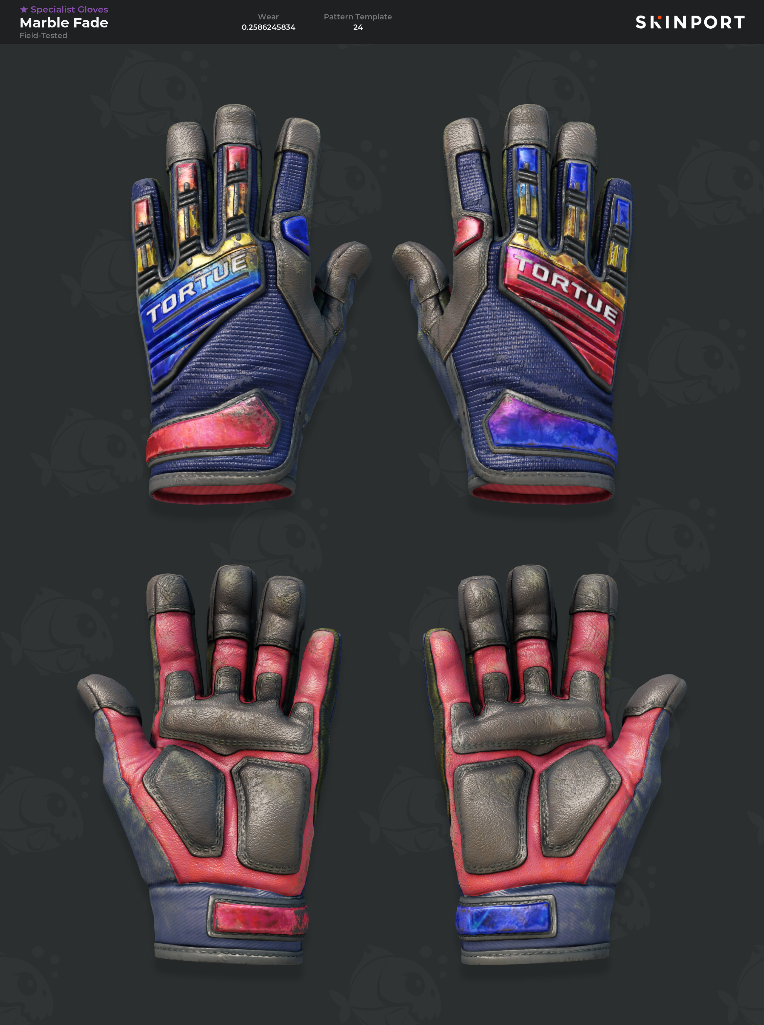 Specialist Gloves | Marble Fade (Field-Tested) - Counter-Strike 2 ...
