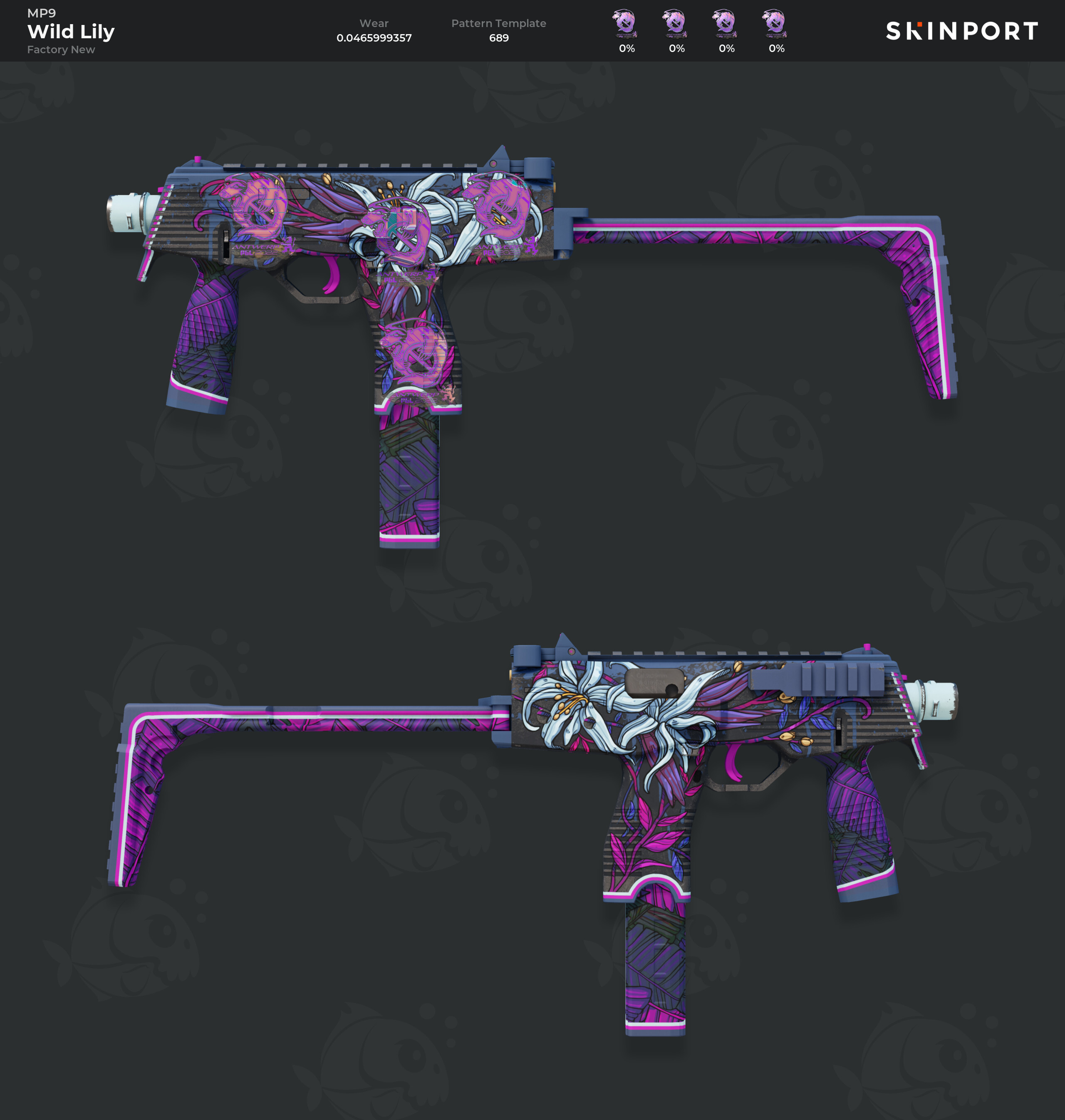 MP9 | Wild Lily (Factory New) - Counter-Strike 2 - Skinport