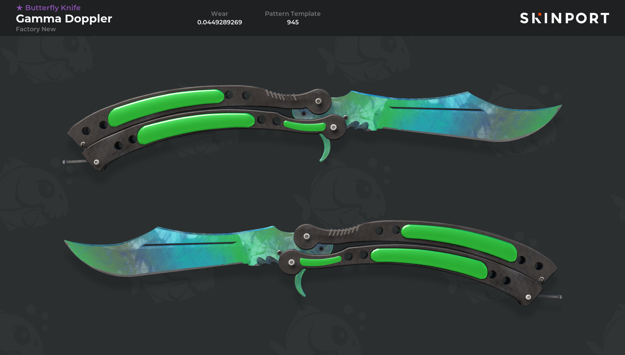 Butterfly Knife | Gamma Doppler (Factory New) - Counter-Strike 2 - Skinport