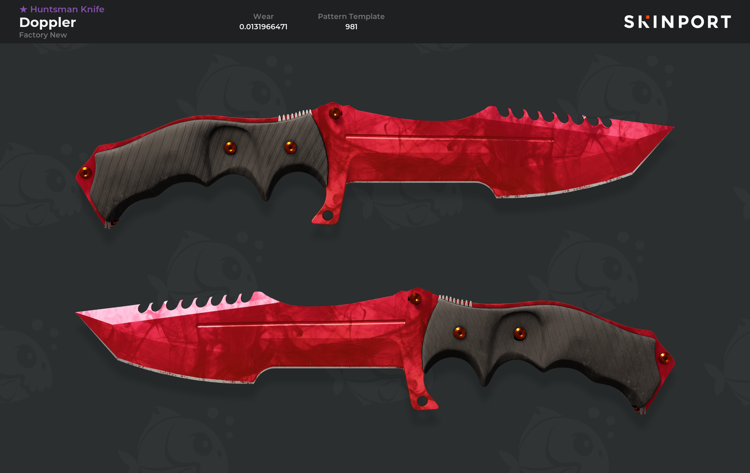 Huntsman Knife | Doppler (Factory New) - Counter-Strike 2 - Skinport