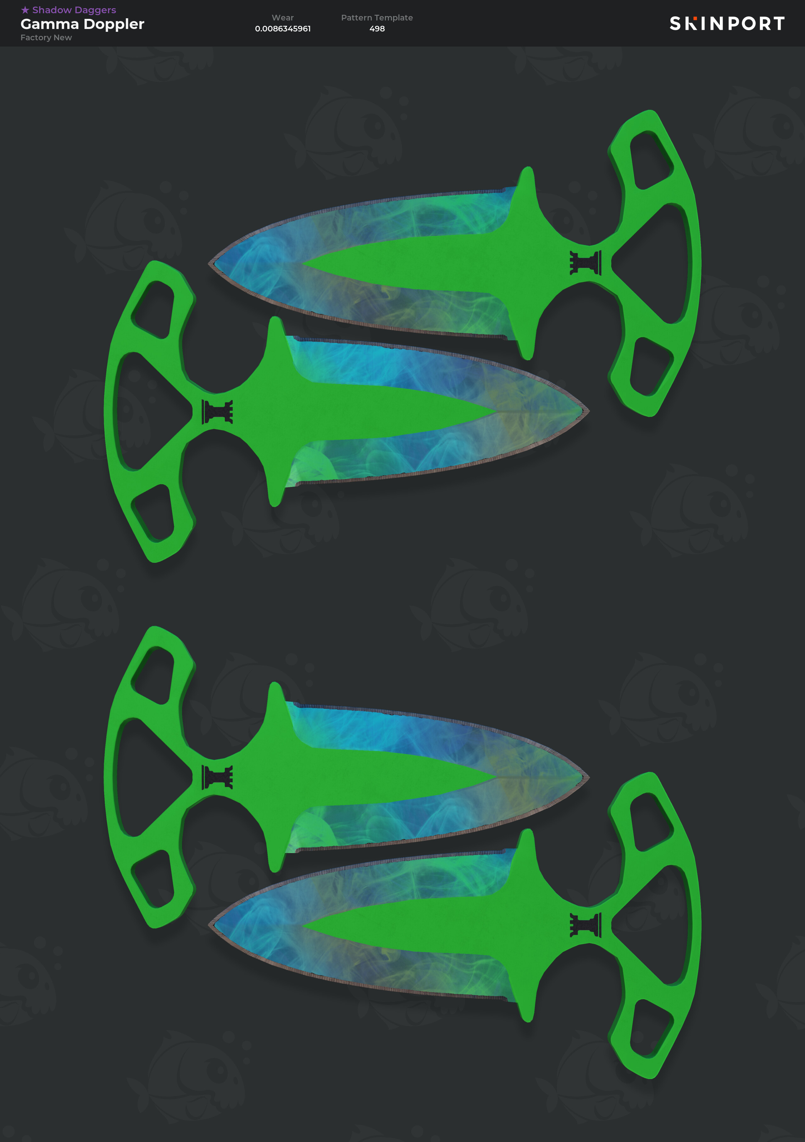 Shadow Daggers | Gamma Doppler (Factory New) - Counter-Strike 2 - Skinport
