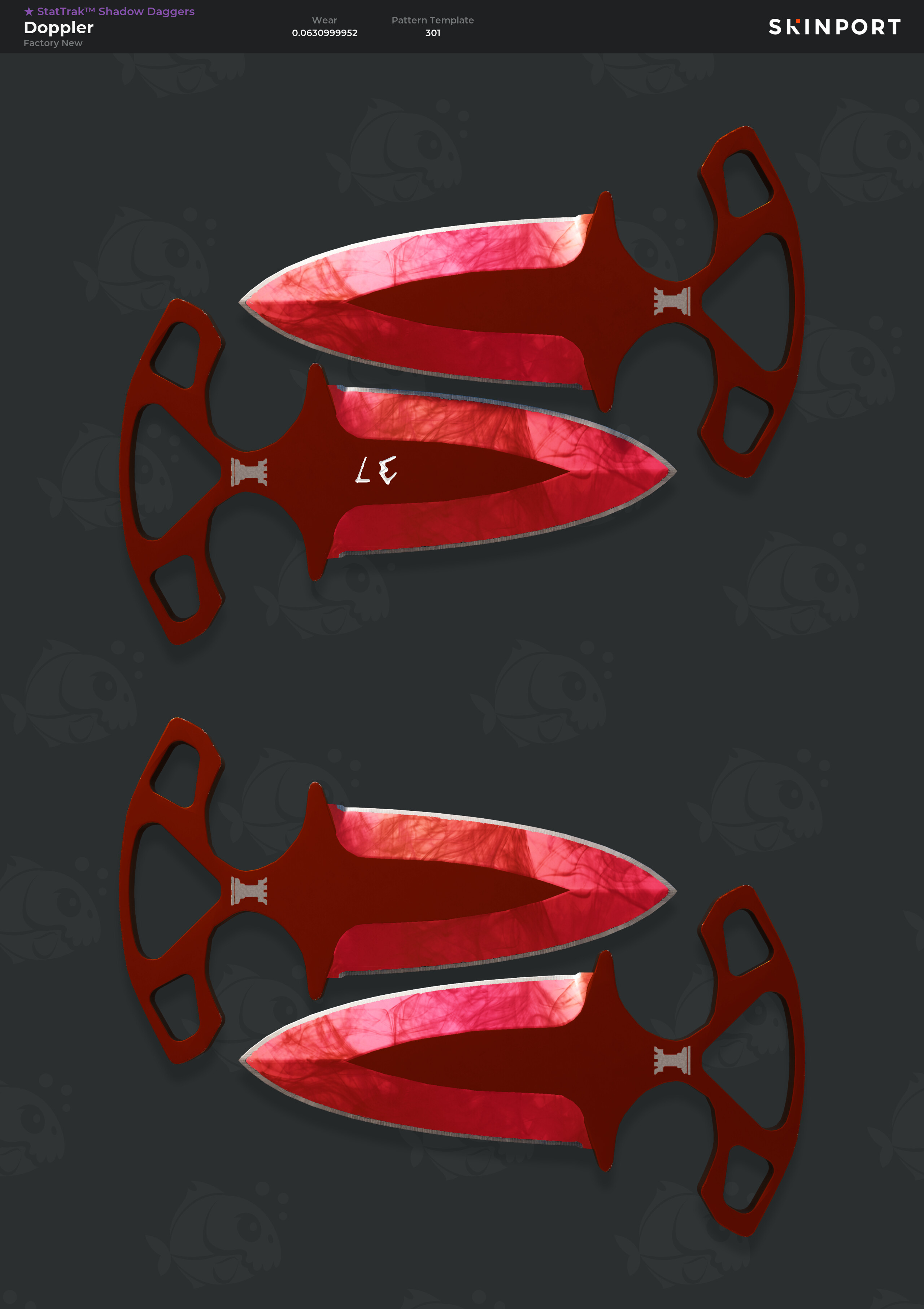 StatTrak™ Shadow Daggers | Doppler (Factory New) - Counter-Strike 2 ...