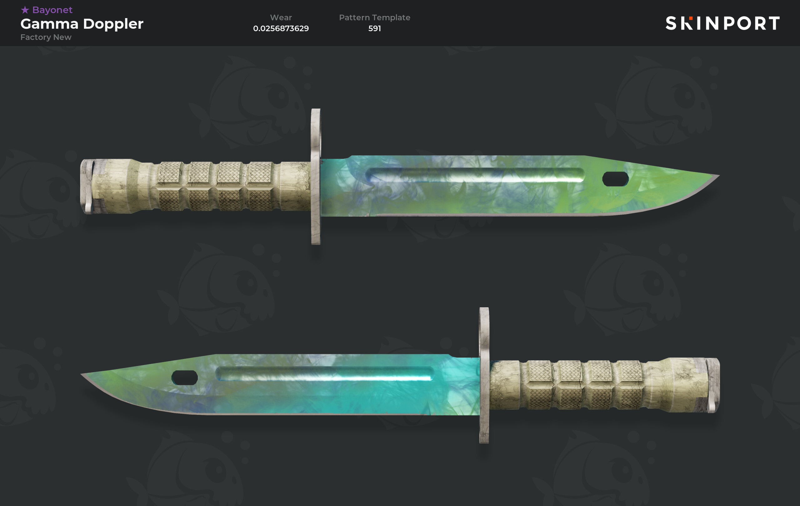 Bayonet | Gamma Doppler (Factory New) - Counter-Strike 2 - Skinport