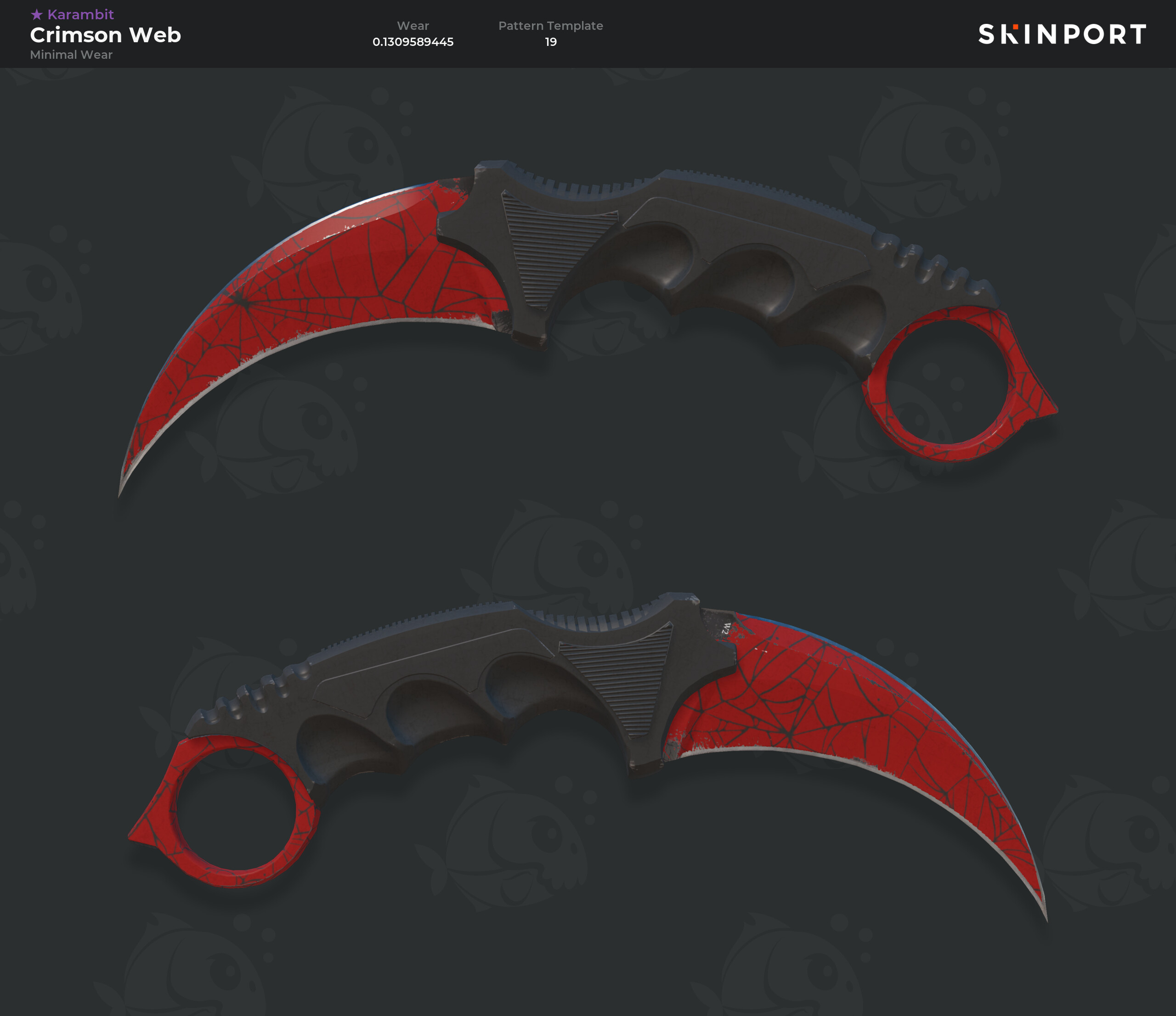 Karambit | Crimson Web (Minimal Wear) - Counter-Strike 2 - Skinport