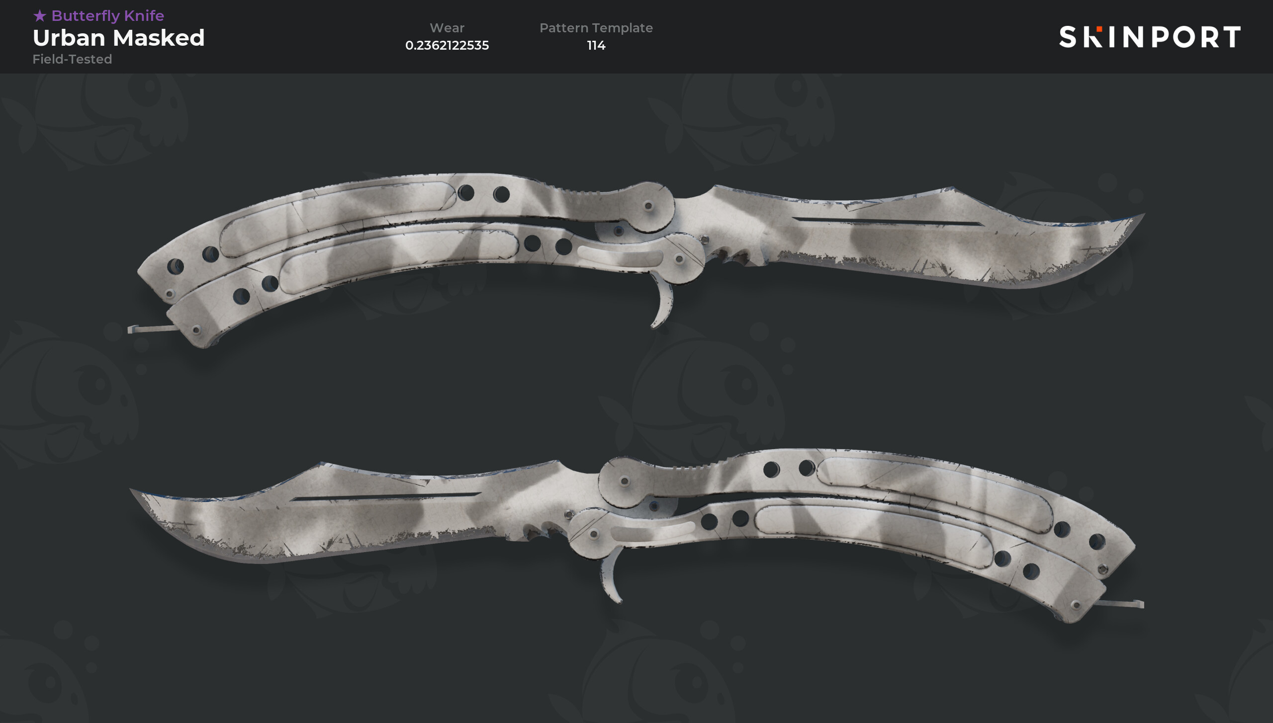 Butterfly Knife | Urban Masked (Field-Tested) - Counter-Strike 2 - Skinport