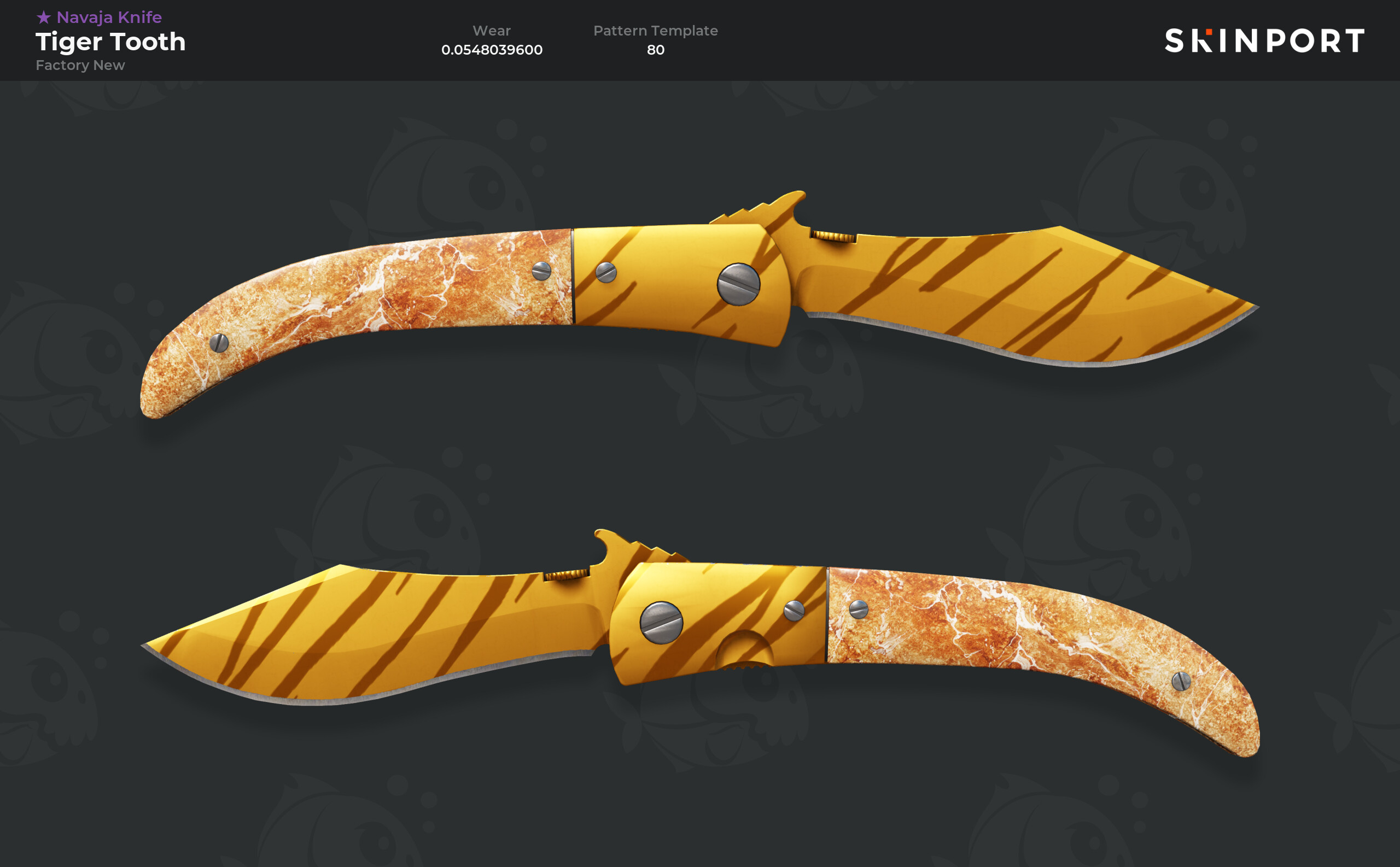Navaja Knife | Tiger Tooth (Factory New) - Counter-Strike 2 - Skinport