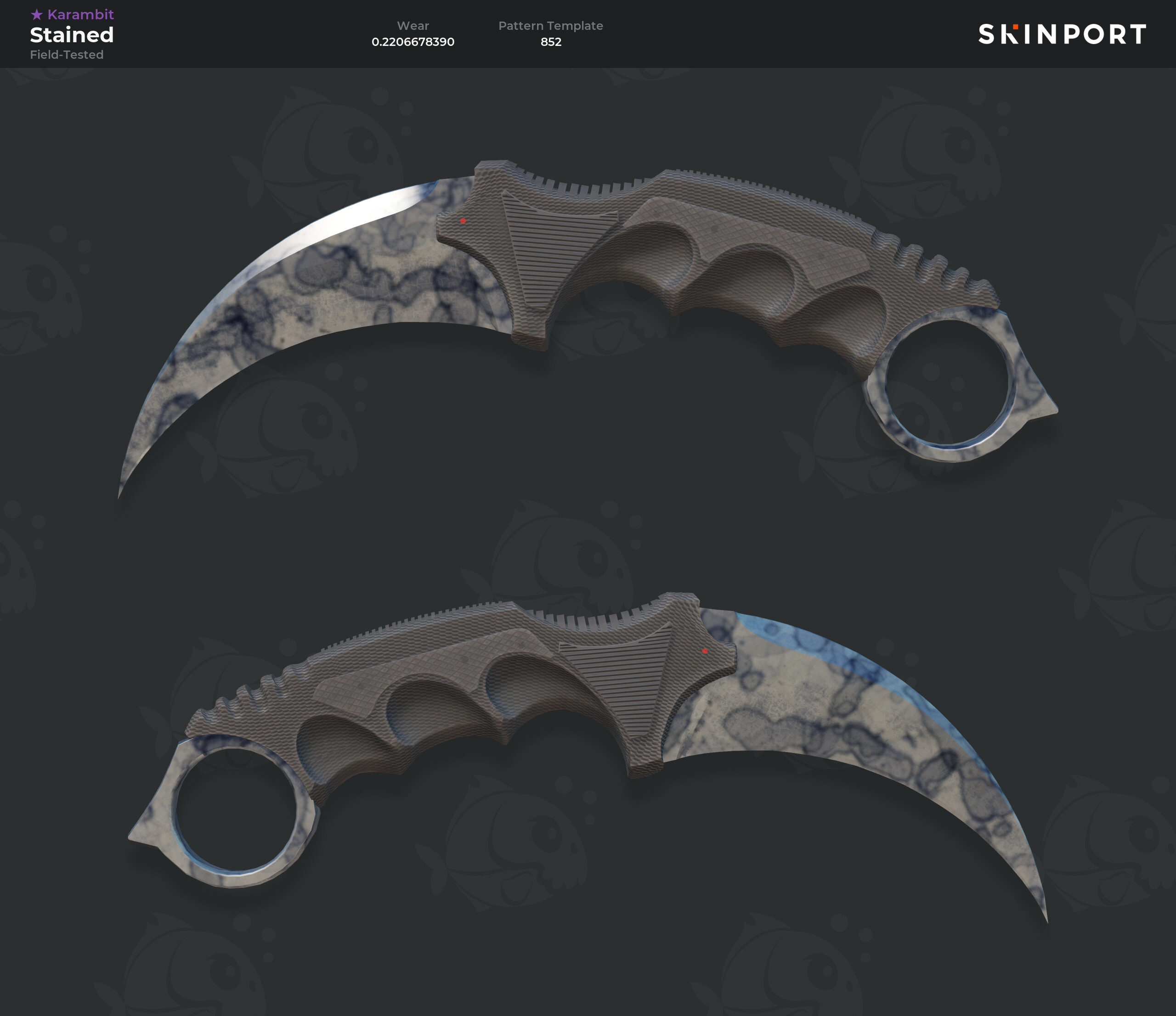 Karambit | Lekeli (Görevde Kullanılmış) - Counter-Strike 2 - Skinport