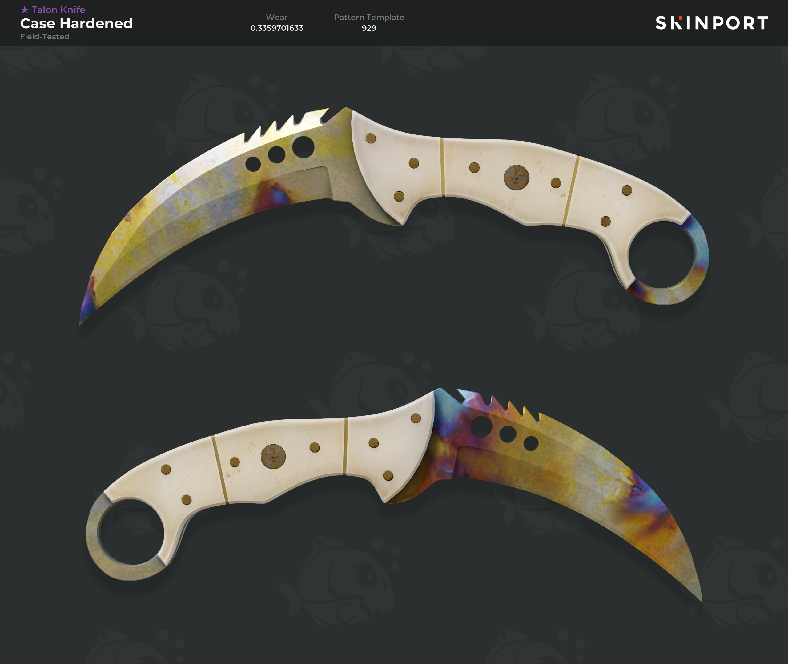 Talon Knife | Case Hardened (Field-Tested) - Counter-Strike 2 - Skinport